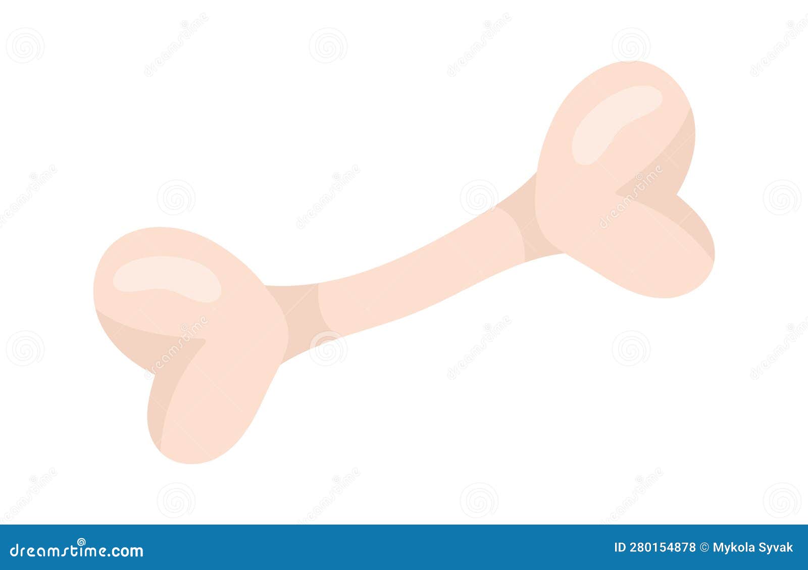 Hand Drawn Bone stock vector. Illustration of doodle - 280154878