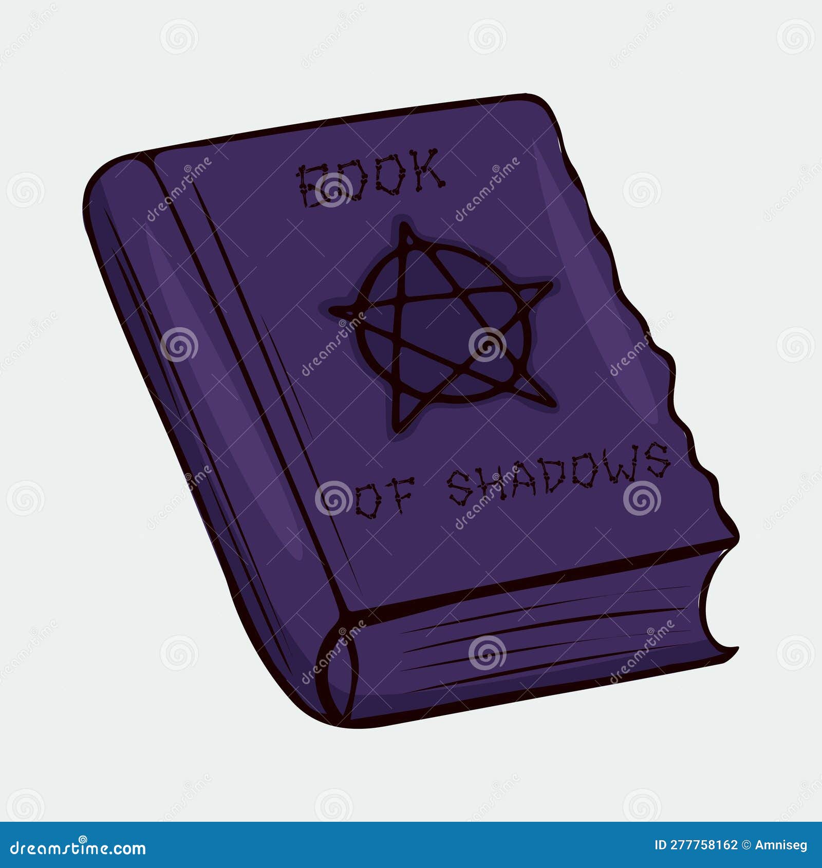 Hand-drawn Book of Witch Spells Vector Illustration Stock Vector ...
