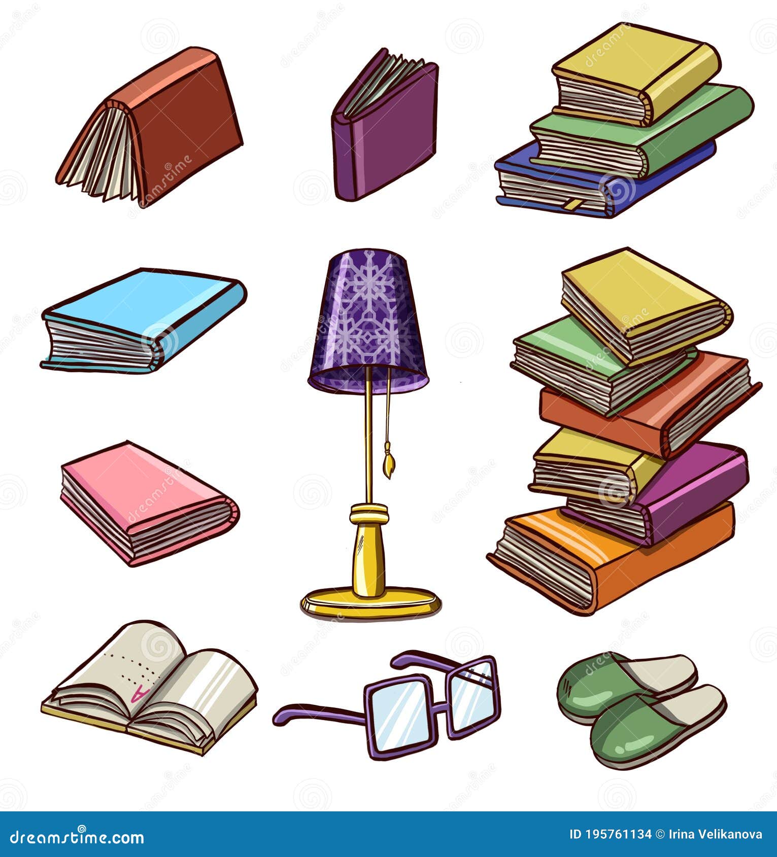 Hand drawn books pattern stock vector. Illustration of design - 195761134