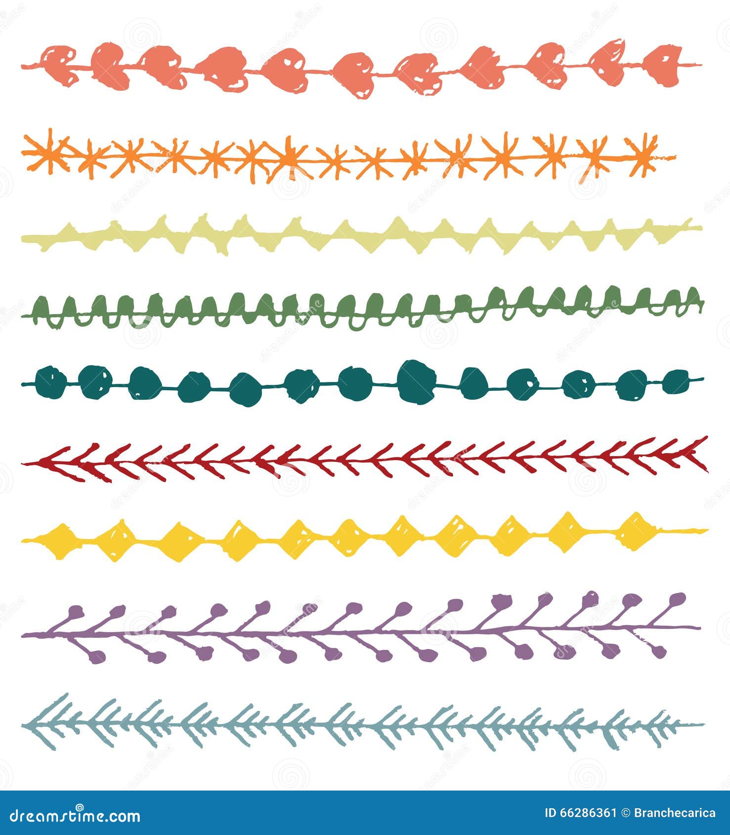 Hand drawn border stock vector. Illustration of sketch - 66286361