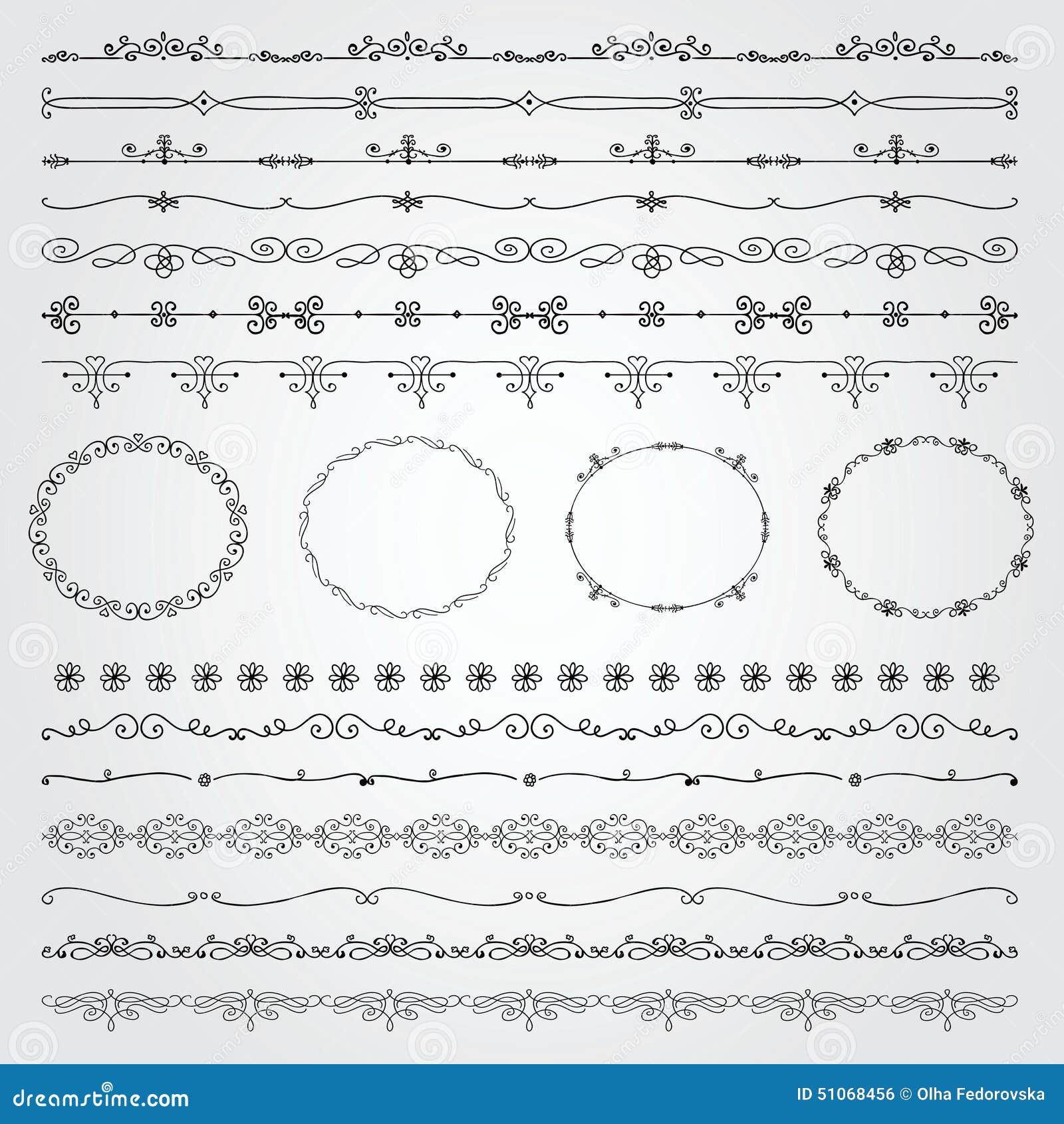 Hand Drawn Borders and Frames Stock Vector - Illustration of nostalgia ...