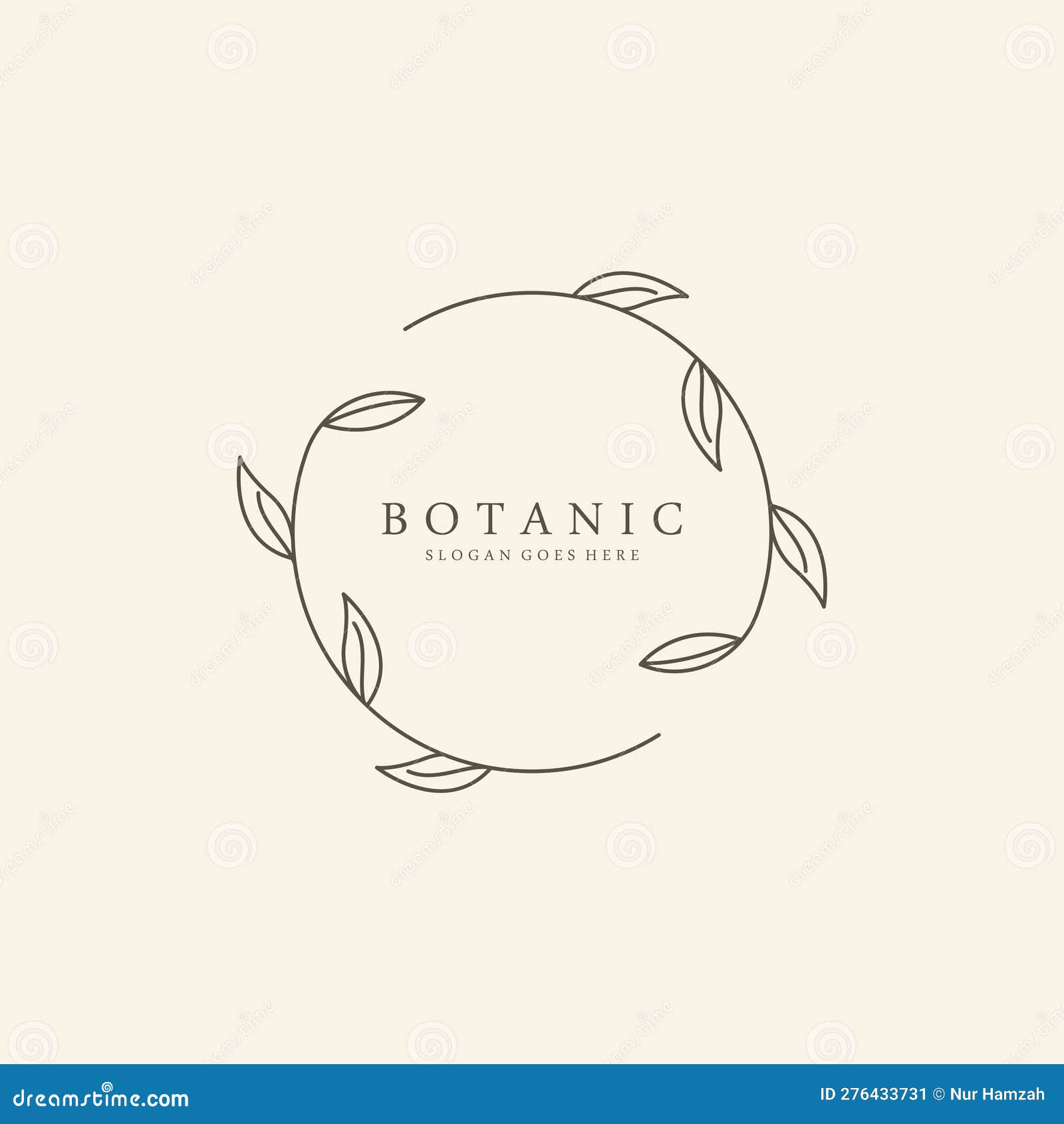 Hand Drawn Botanical Logo Concept Vector Stock Vector - Illustration of ...