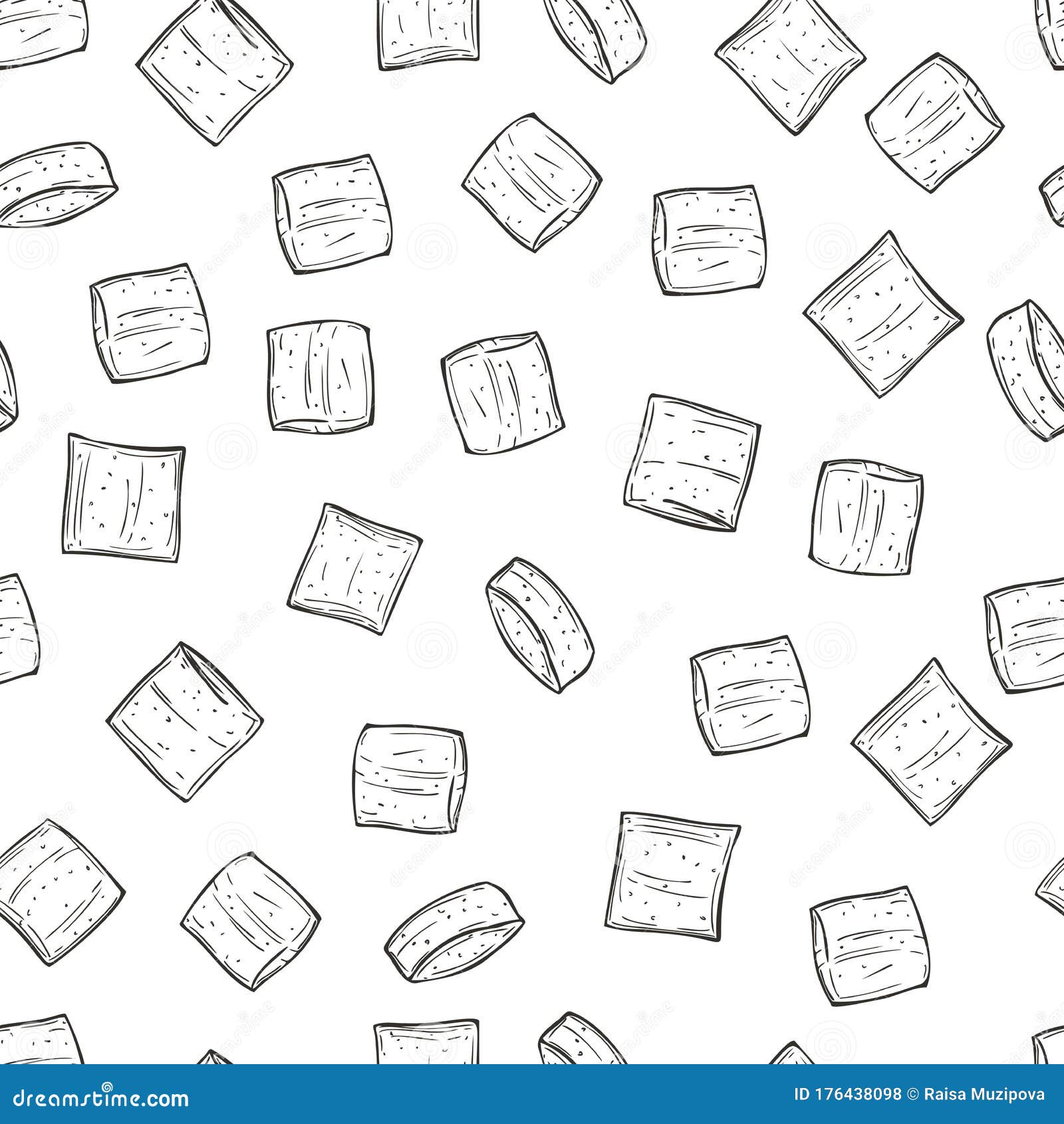 Hand Drawn Breakfast Cereals. Vector Pattern Stock Vector ...