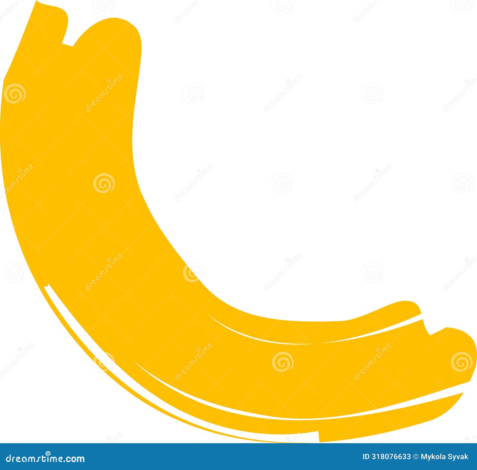 Hand Drawn Brush Rounded Stroke Stock Vector - Illustration of sketch ...