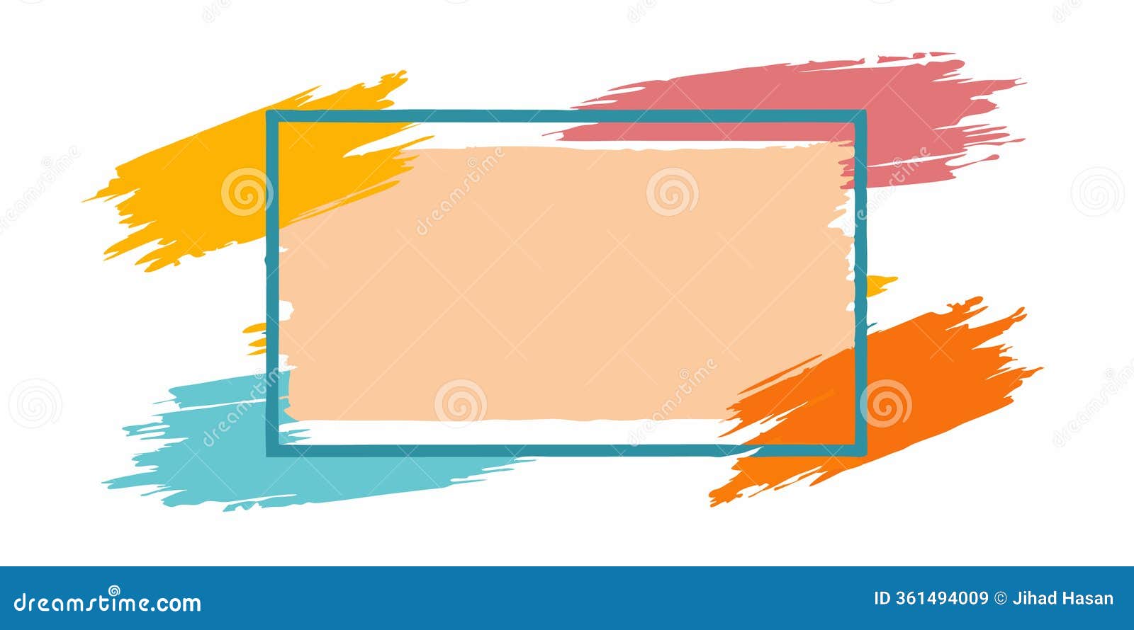 Hand-Drawn Brushstroke Frame Set – Artistic Vector Collection Stock ...