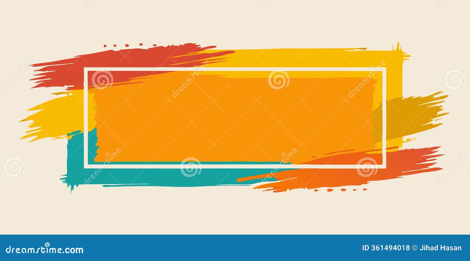 Hand-Drawn Brushstroke Frame Set – Artistic Vector Collection Stock ...