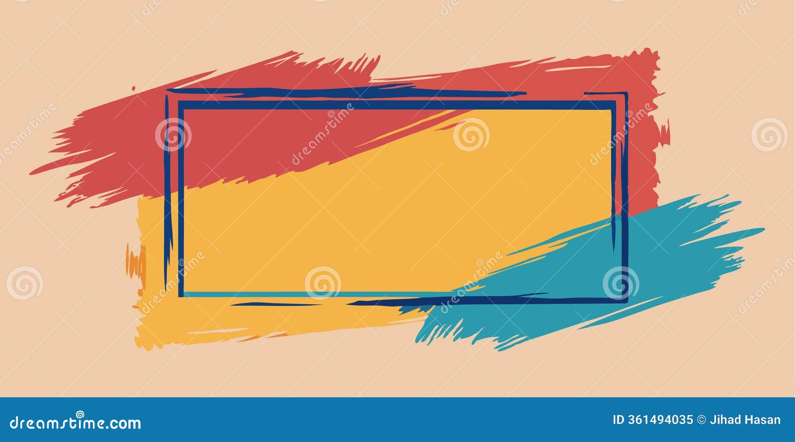 Hand-Drawn Brushstroke Frame Set – Artistic Vector Collection Stock ...