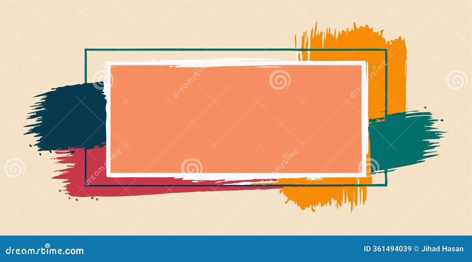 Hand-Drawn Brushstroke Frame Set – Artistic Vector Collection Stock ...