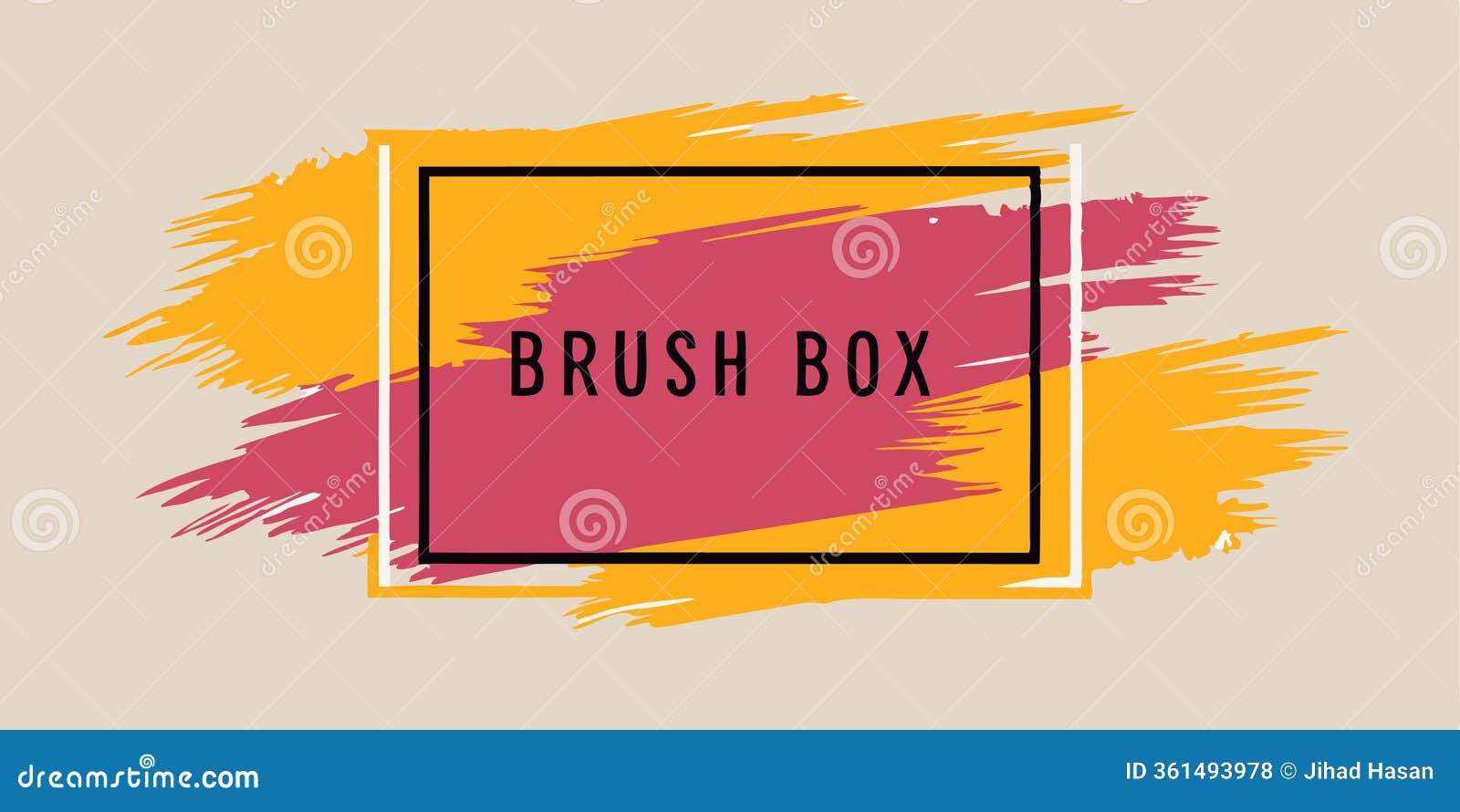 Hand-Drawn Brushstroke Frame Set – Artistic Vector Collection Stock ...