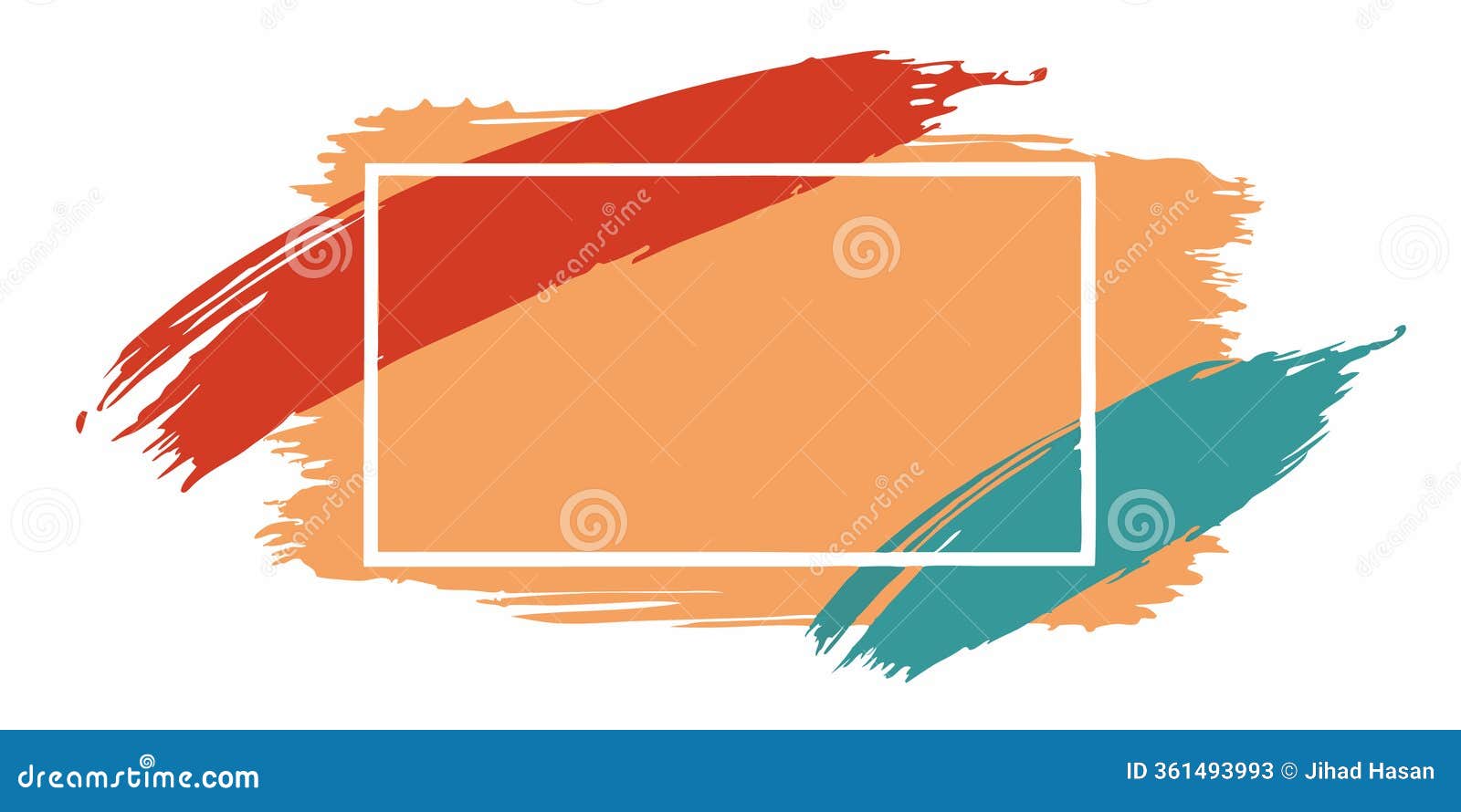 Hand-Drawn Brushstroke Frame Set – Artistic Vector Collection Stock ...