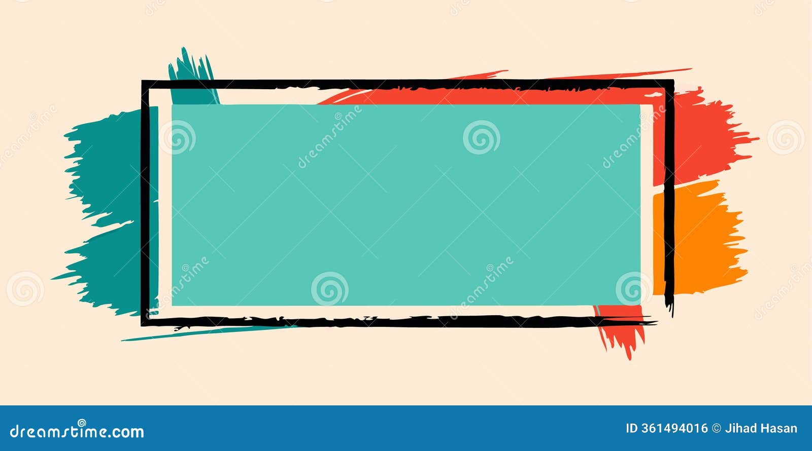 Hand-Drawn Brushstroke Frame Set – Artistic Vector Collection Stock ...