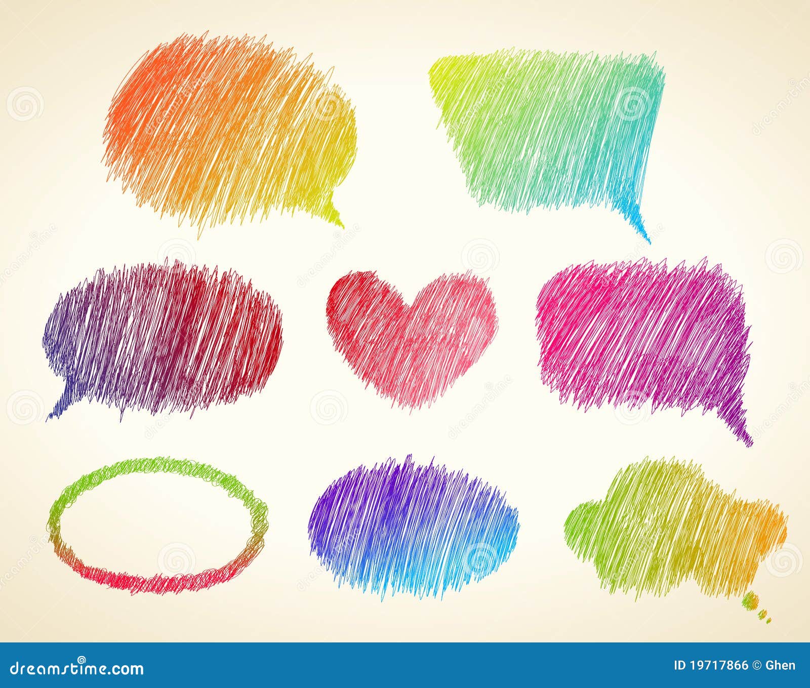 Hand drawn bubbles stock vector. Illustration of sizes - 19717866