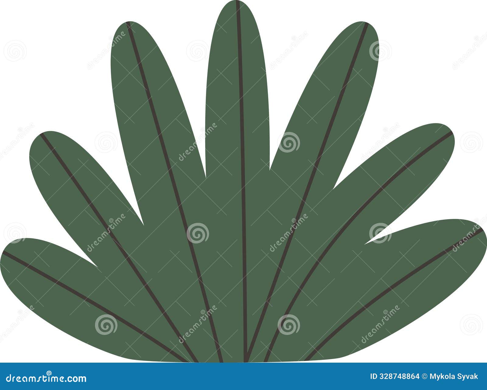 Hand Drawn Bush Plant stock illustration. Illustration of tree - 328748864