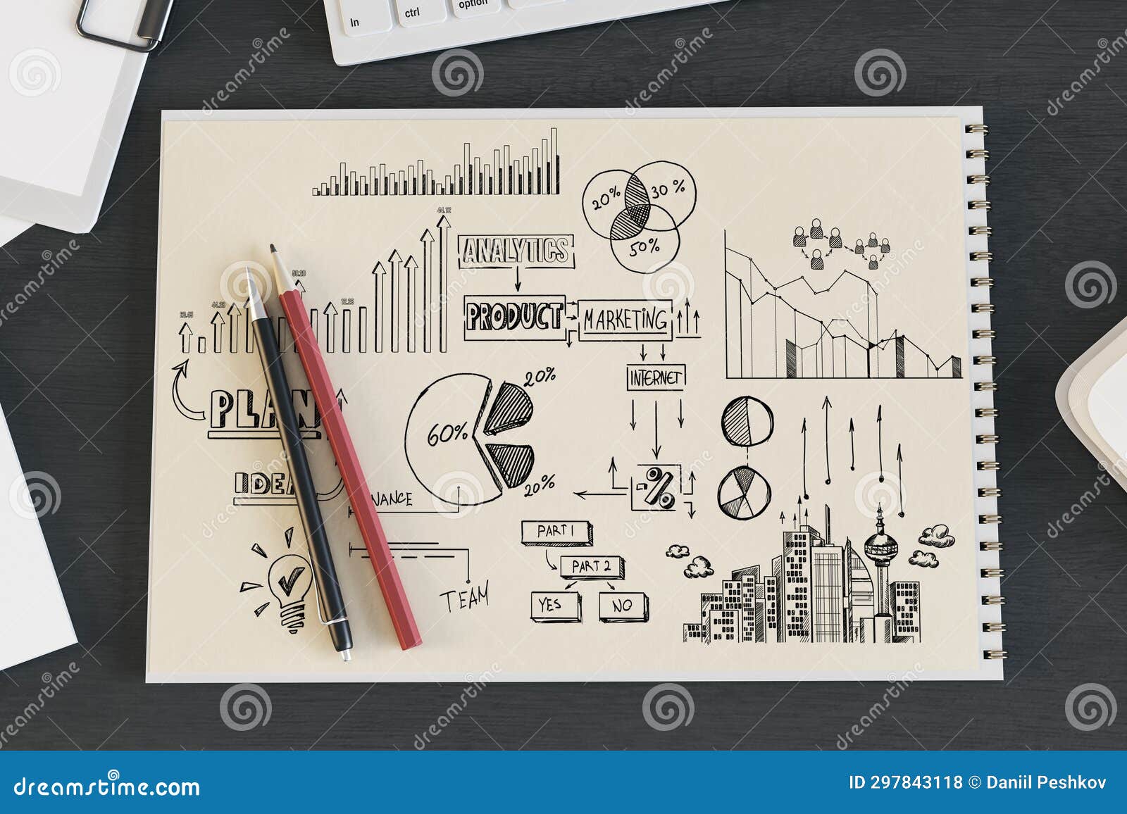 Organizational Development Plan Blank Brochure Layout Design. Vertical ...