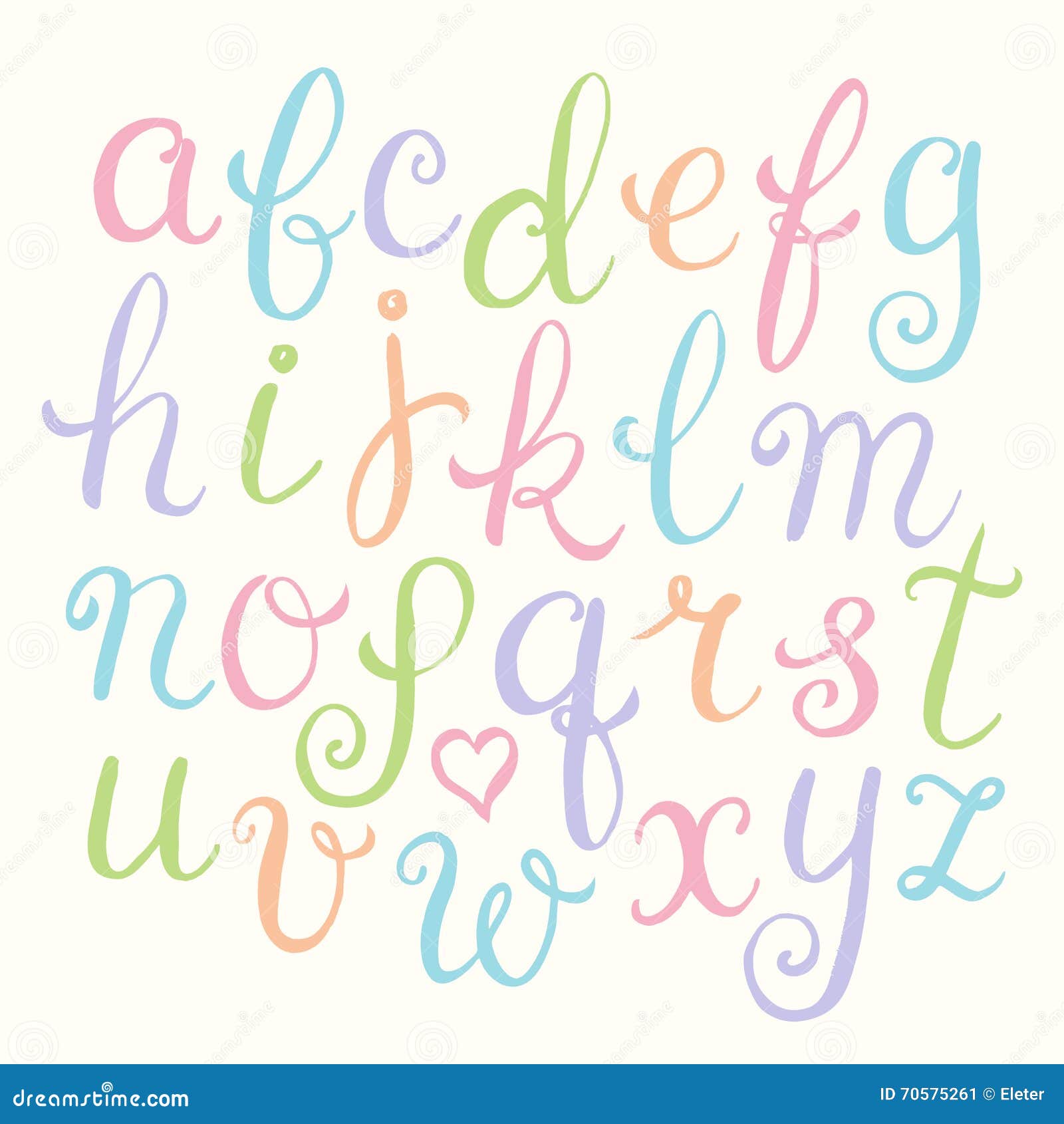 Hand Drawn Calligraphic Font Stock Vector - Illustration of grungy ...