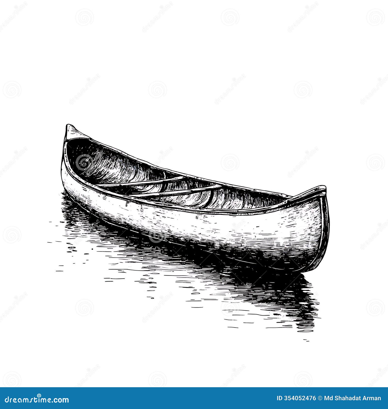 Red Canoe, Illustration, Vector | CartoonDealer.com #160193975