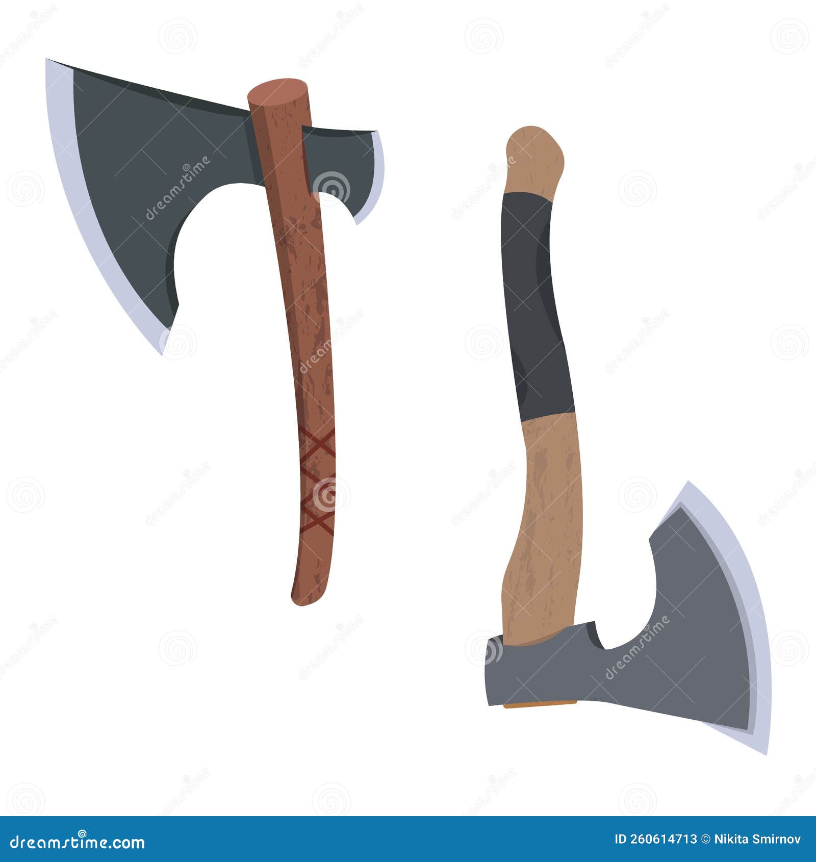 Hand Drawn Cartoon Ax Vector Illustration Stock Vector - Illustration ...