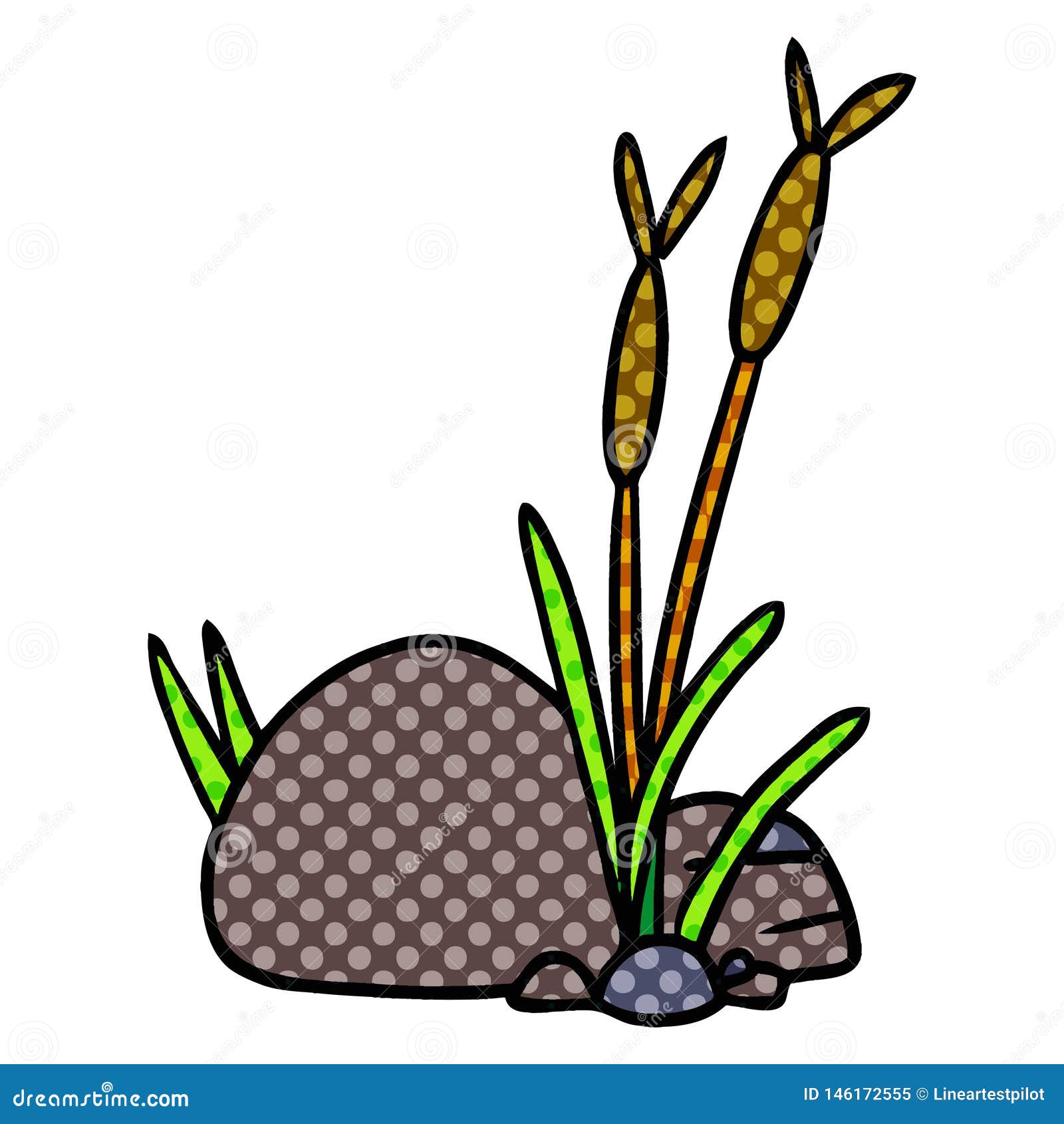 Hand Drawn Cartoon Doodle of Stone and Pebbles Stock Vector ...