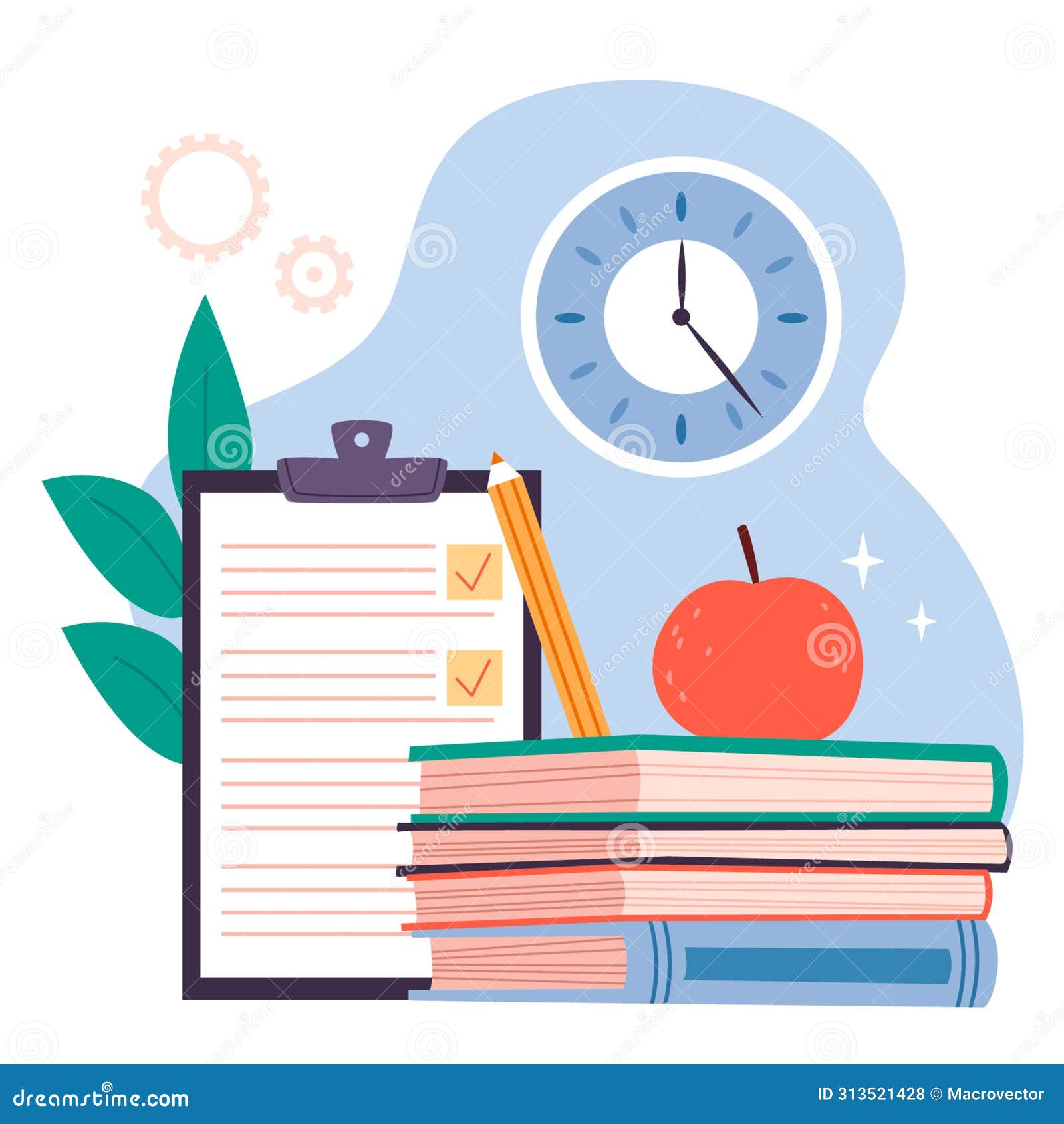 Hand Drawn Cartoon Exam Illustration Stock Illustration - Illustration ...