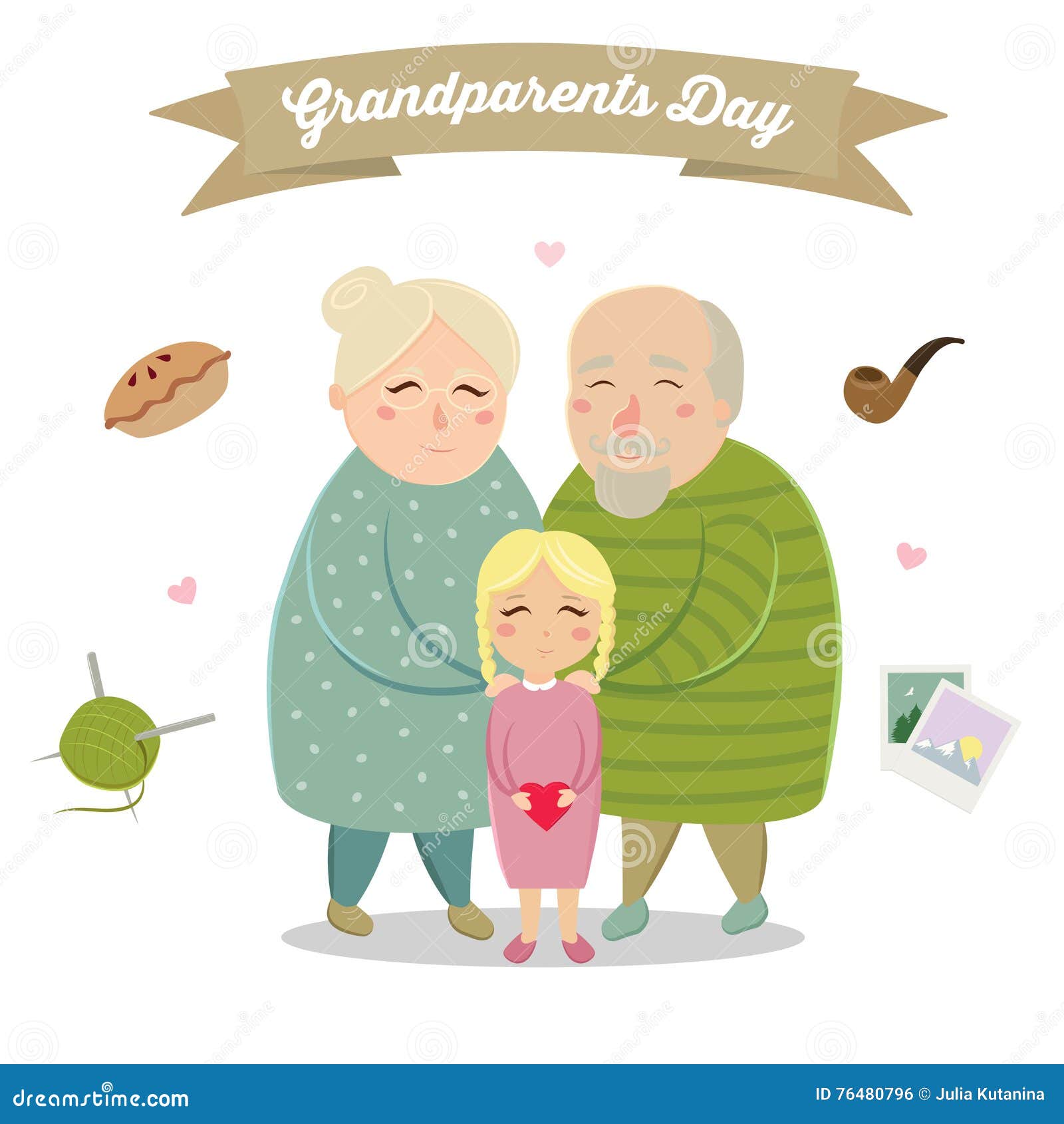 Hand Drawn Cartoon Grandparents Stock Vector - Illustration of ...