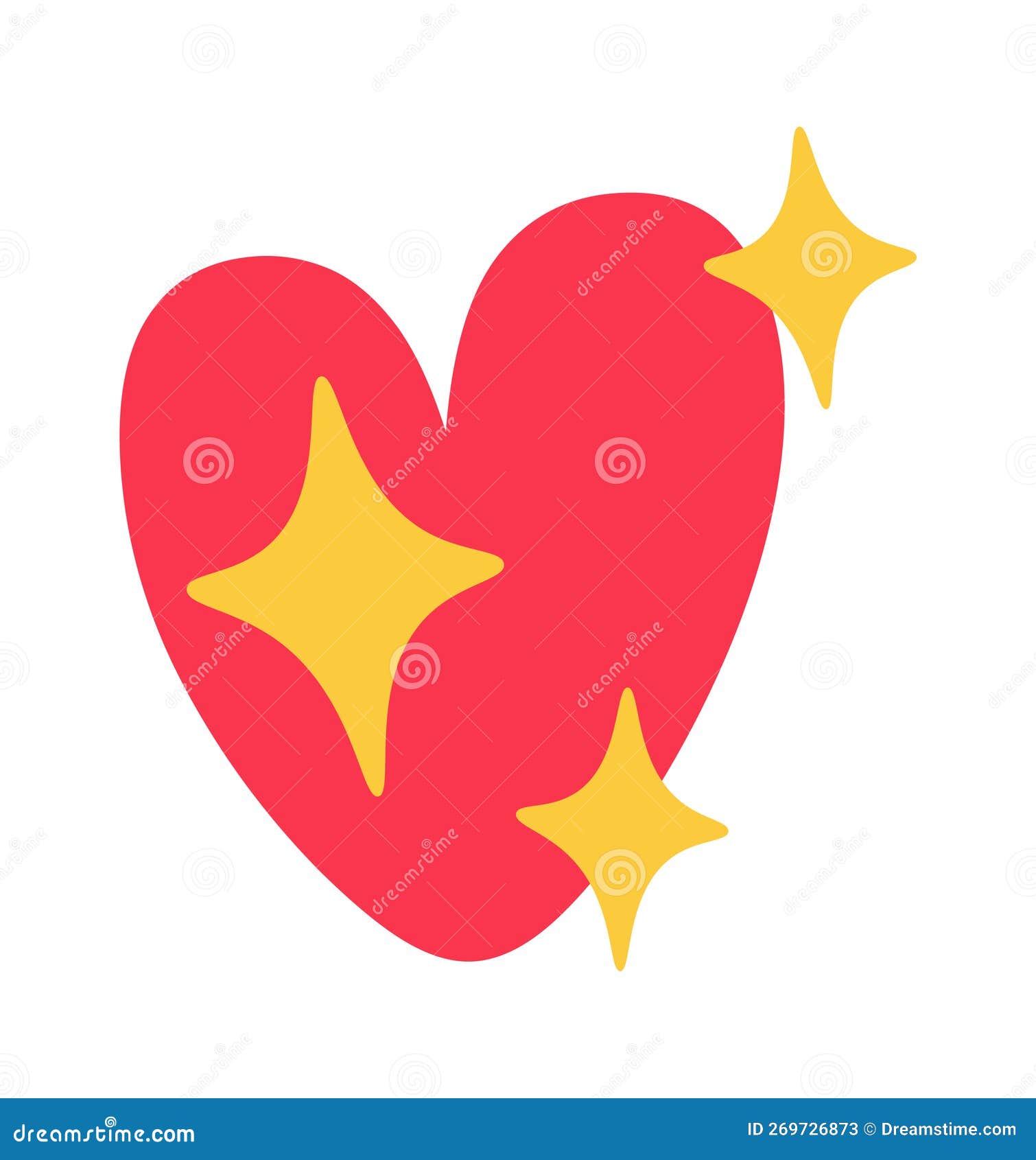 Hand Drawn Cartoon Love Expression Sign Doodle Flat Icon Stock Vector ...