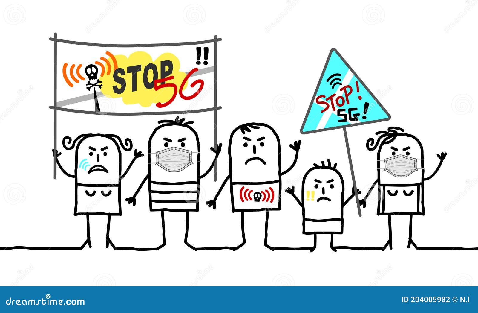 Cartoon Hen Protesting And Two Hens Talking Behind Her Back Vector ...