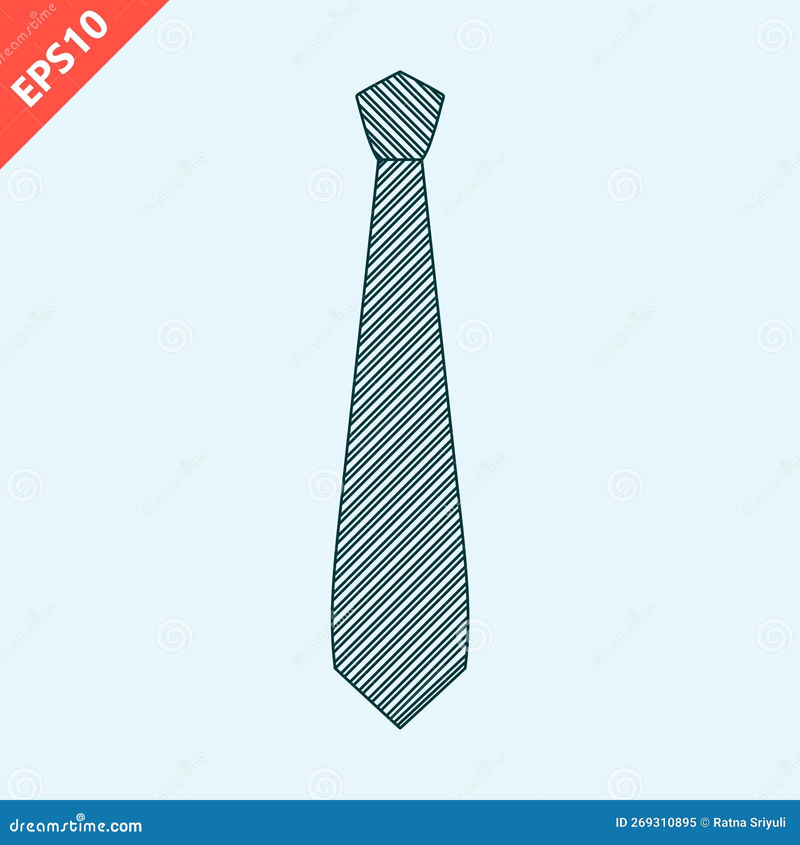 Hand Drawn Cartoon Ties Design Vector Flat Isolated Illustration Stock ...