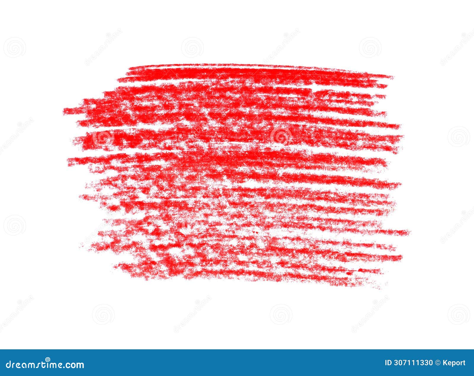 Hand Drawn Chalk Scribble with Red Color Stock Illustration ...