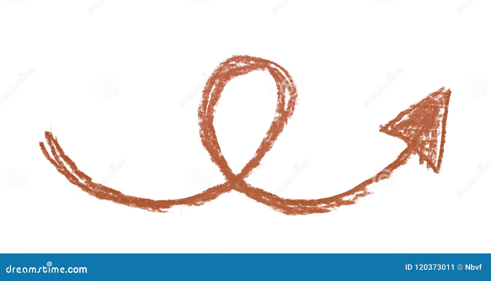 Hand Drawn Arrow Symbol Isolated Stock Illustration - Illustration of ...