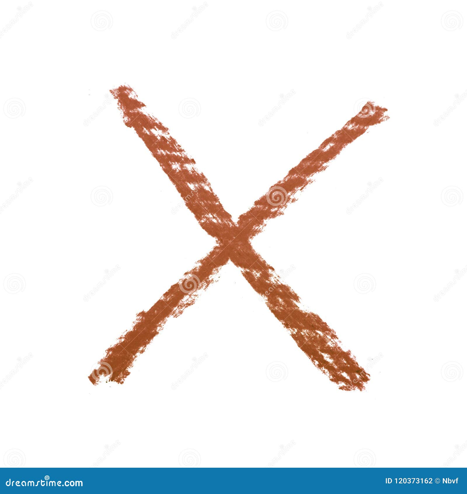 Hand drawn X mark isolated stock illustration. Illustration of paint ...