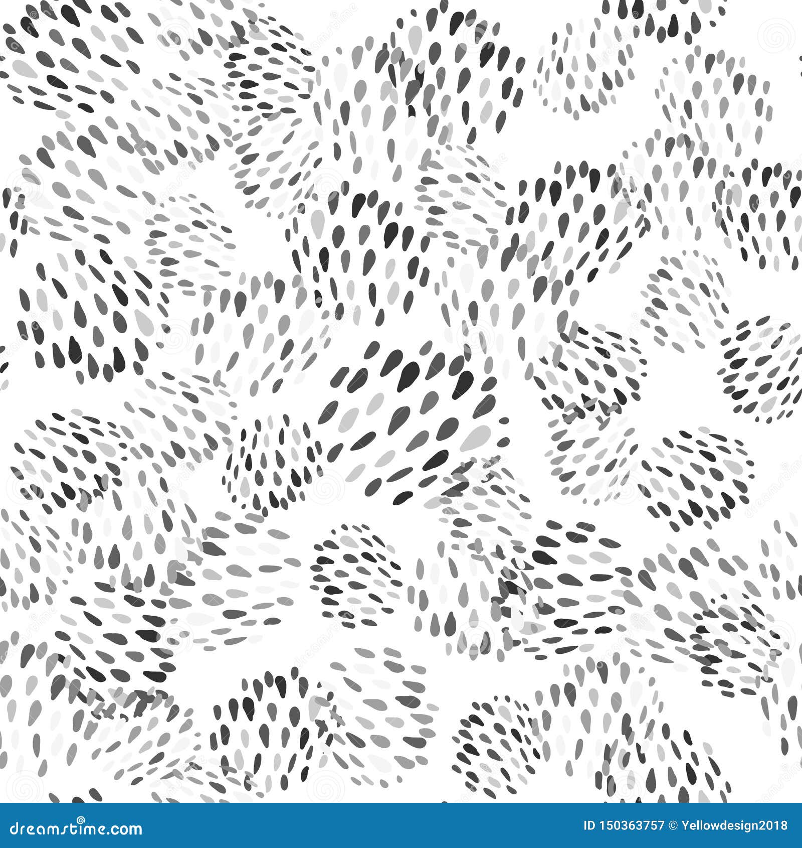 Hand Drawn Chaotic Dots Seamless Pattern. Abstract Shapes Background ... Hand Drawn Chaotic Dots Seamless Pattern. Abstract Shapes Background ...