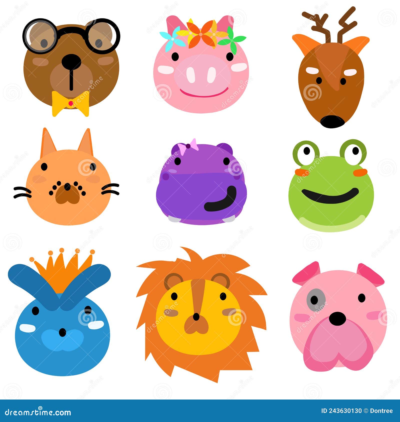 Cartoon Hand Drawn Characters. Stock Vector - Illustration of funny ...