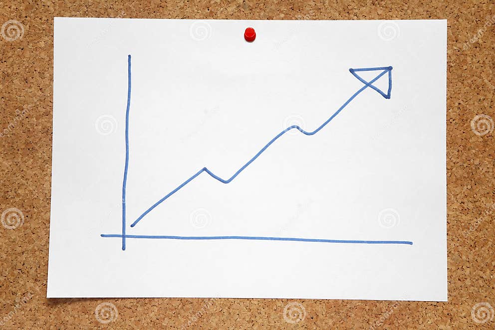 A hand drawn chart. stock image. Image of economic, axis - 3588523