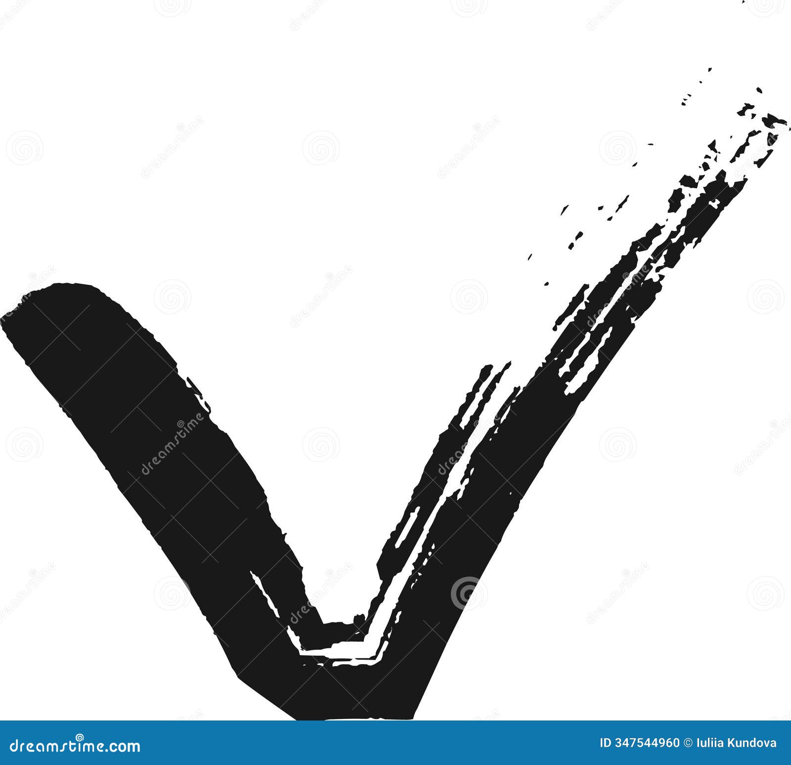 Hand Drawn Check Mark Provides a Visually Striking Representation of ...