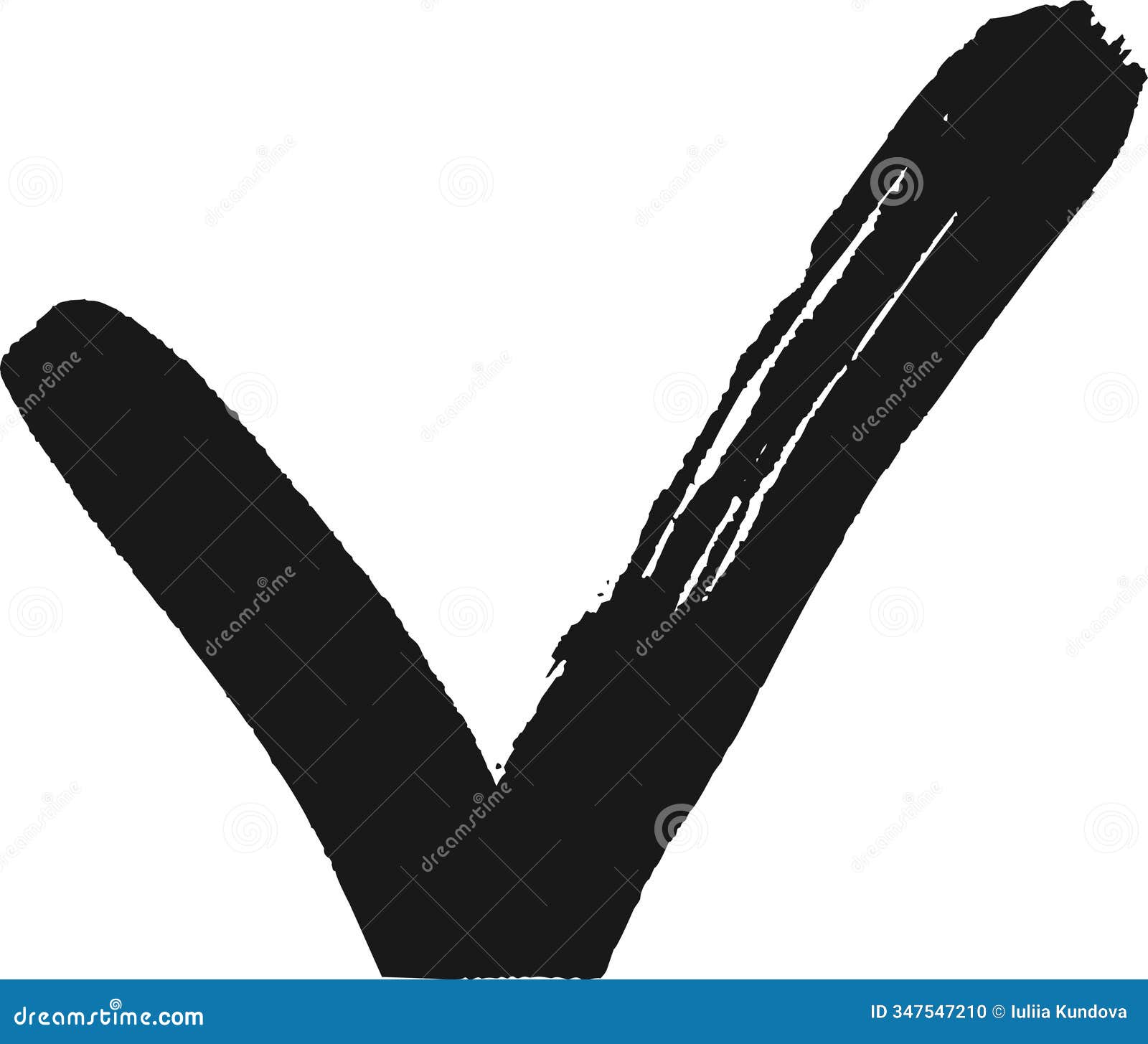 Hand Drawn Check Mark Provides a Visually Striking Representation of ...