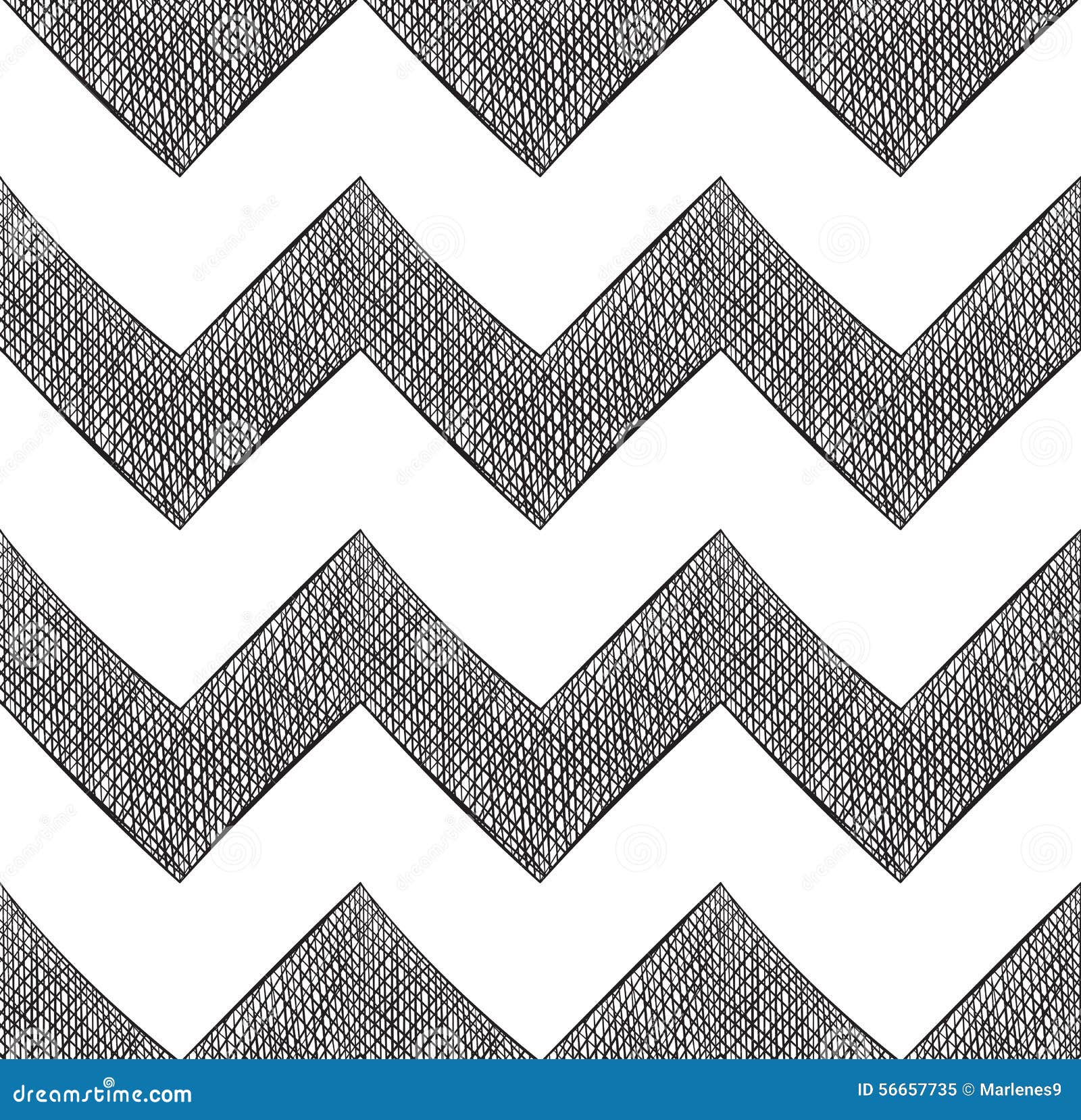 Hand drawn chevron stock vector. Illustration of modern - 56657735