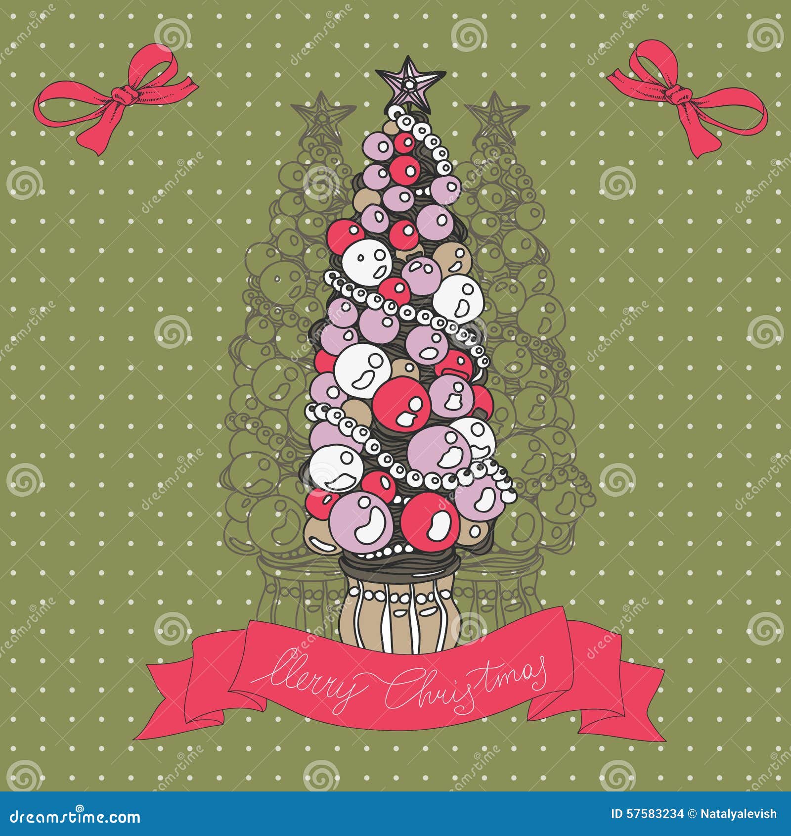 Hand Drawn Christmas Banners Stock Vector - Illustration of chalkboard ...