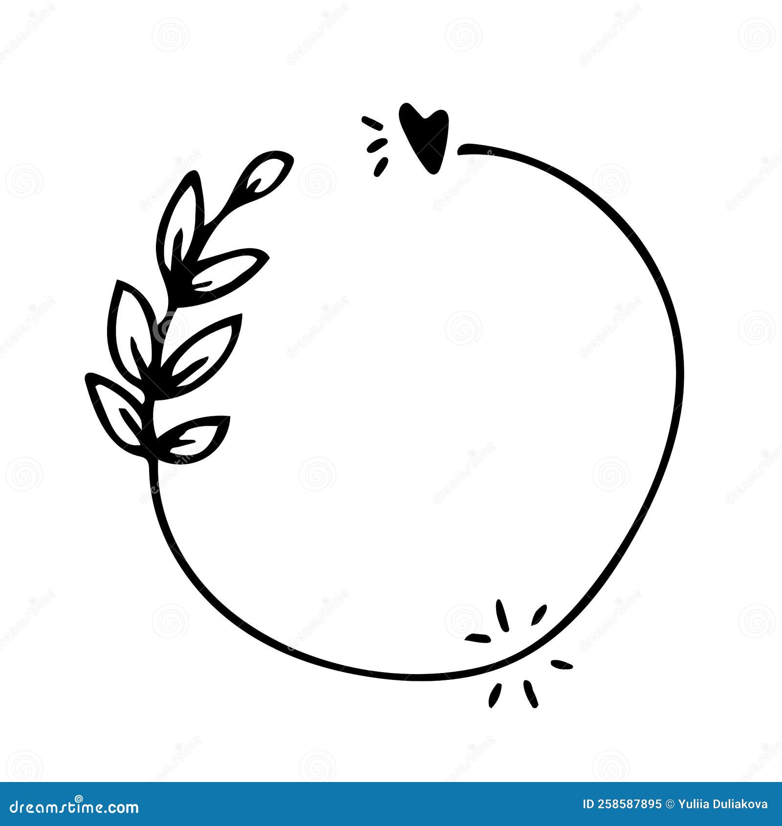 Hand Drawn Circle Line Sketch Set. Vector Circular Scribble Doodle ...