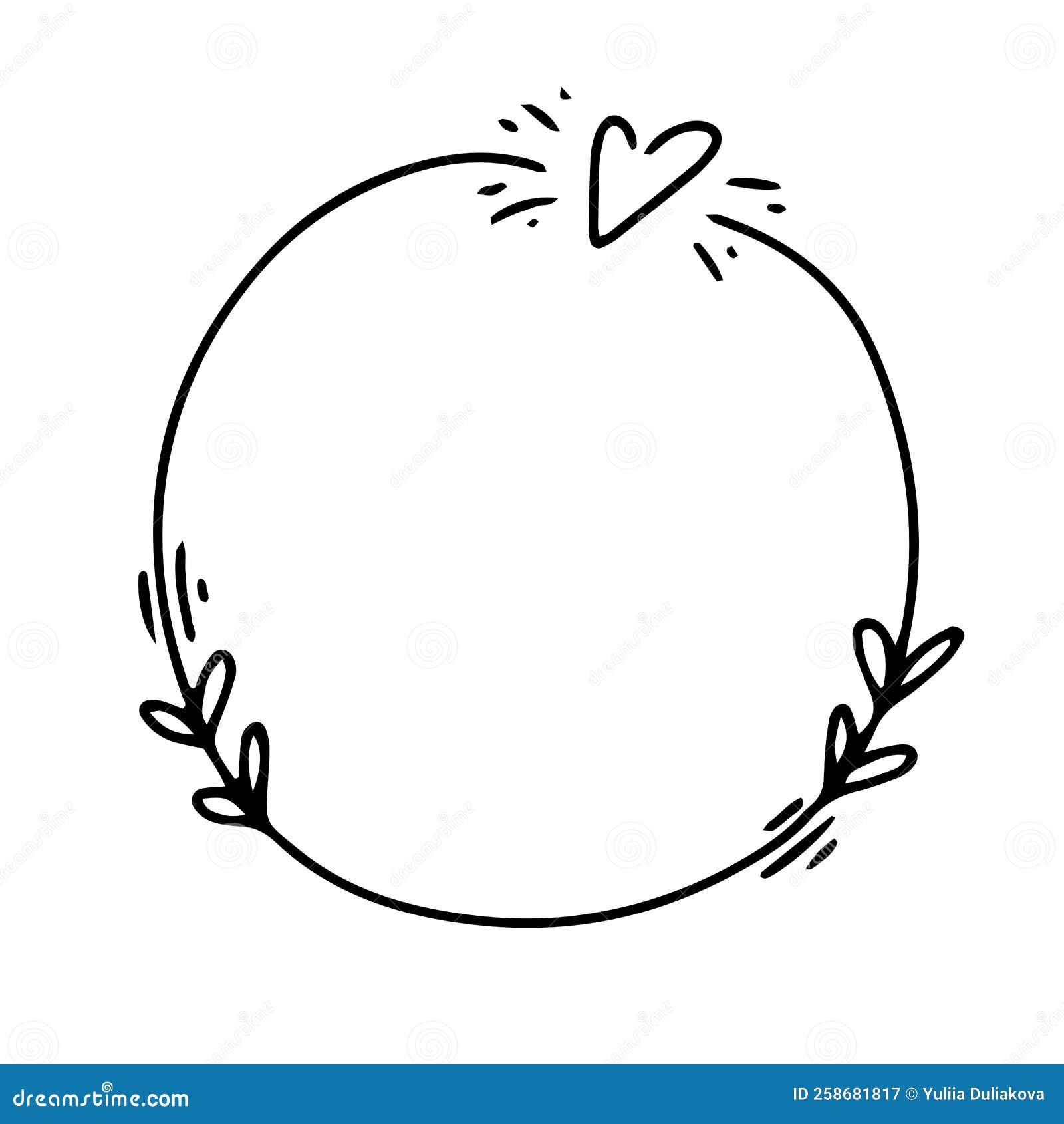 Hand Drawn Circle Line Sketch Set. Vector Circular Scribble Doodle ...