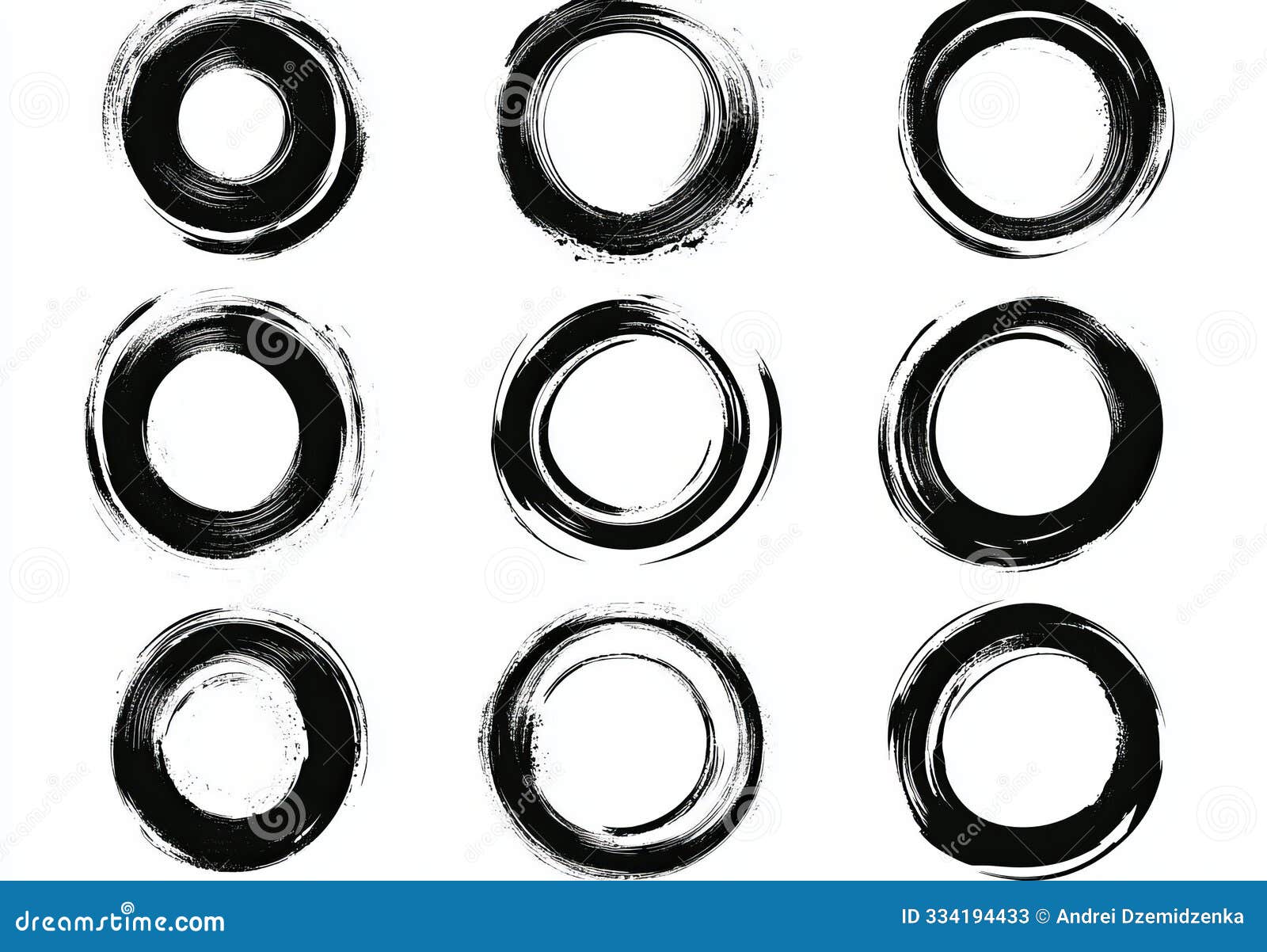 Hand Drawn Circle Lines on White Background. Use these Circles for ...