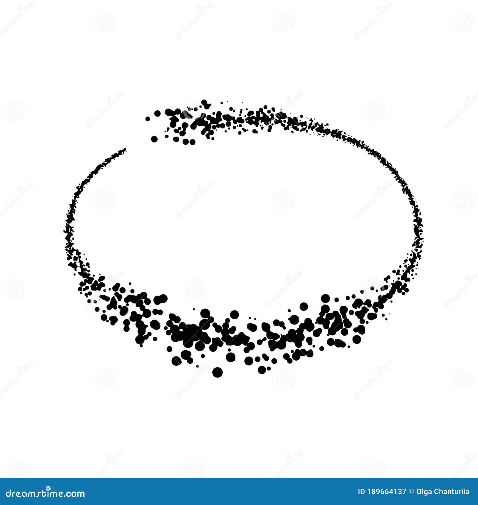 Hand Drawn Circle Shape. Circular Label, Logo Design Element, Frame ...