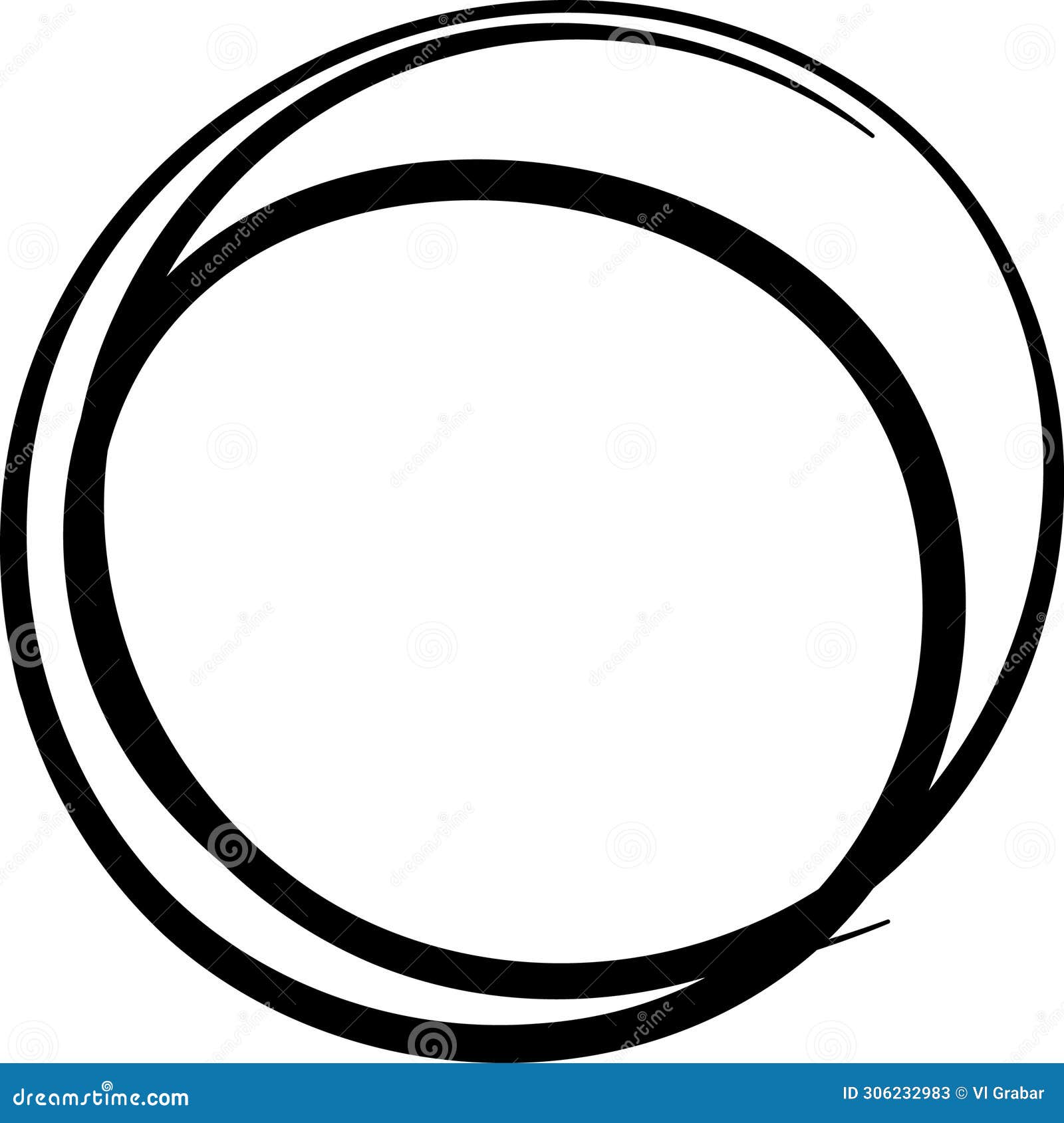 Hand Drawn Circles Line Sketch. Vector Doodle Round Circles. Stock ...