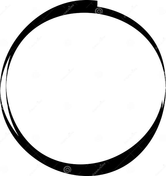 Hand Drawn Circles Line Sketch. Vector Doodle Round Circles. Stock ...