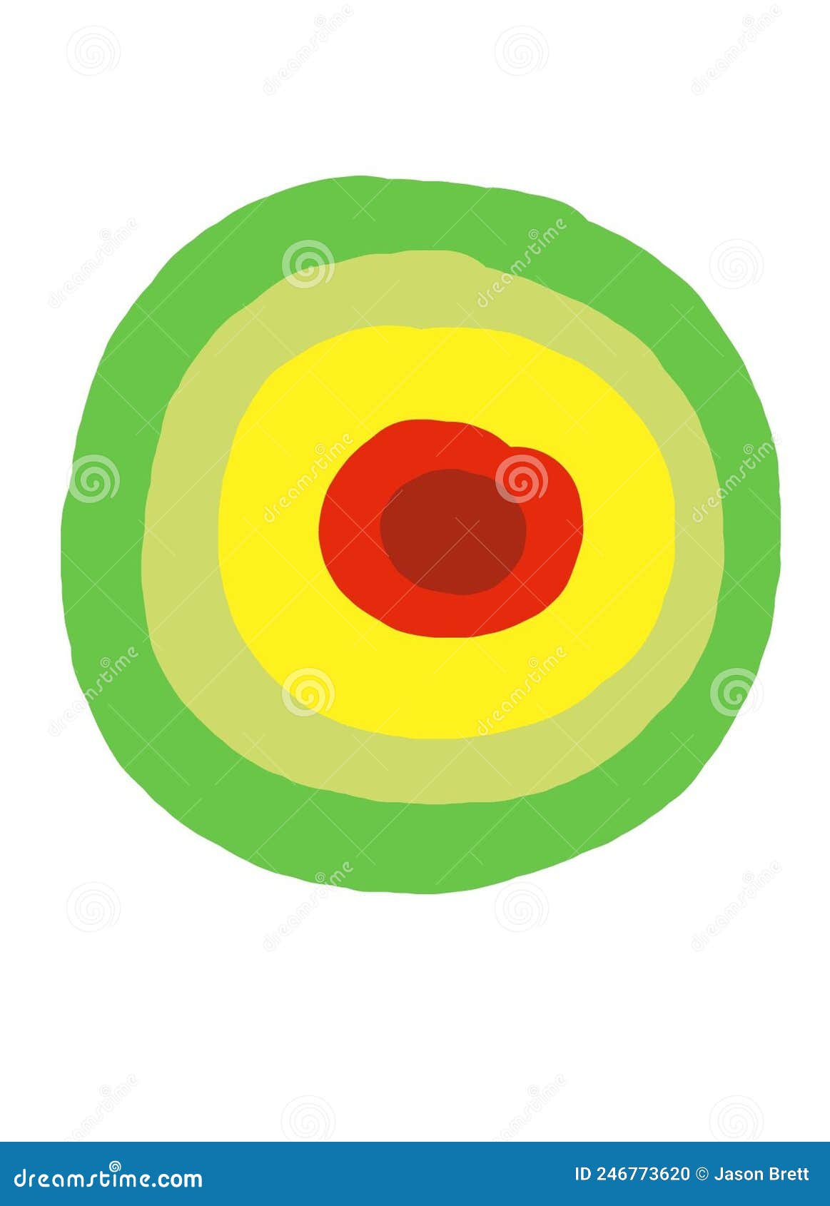 Hand Drawn Circular Layers Pattern Stock Illustration - Illustration of ...