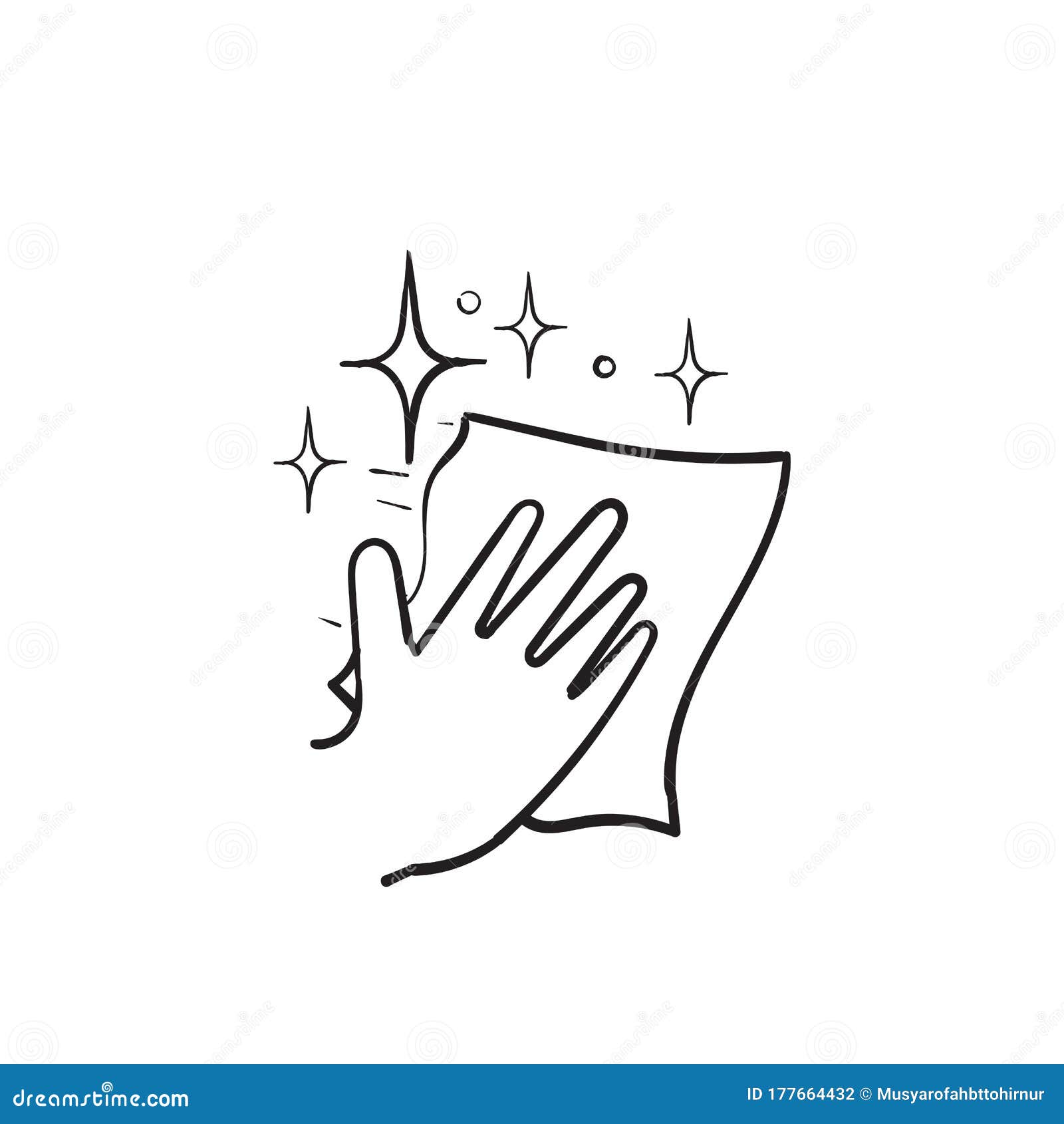 Hand Drawn Clean Surface Illustration Icon Doodle Style Vector Stock ...