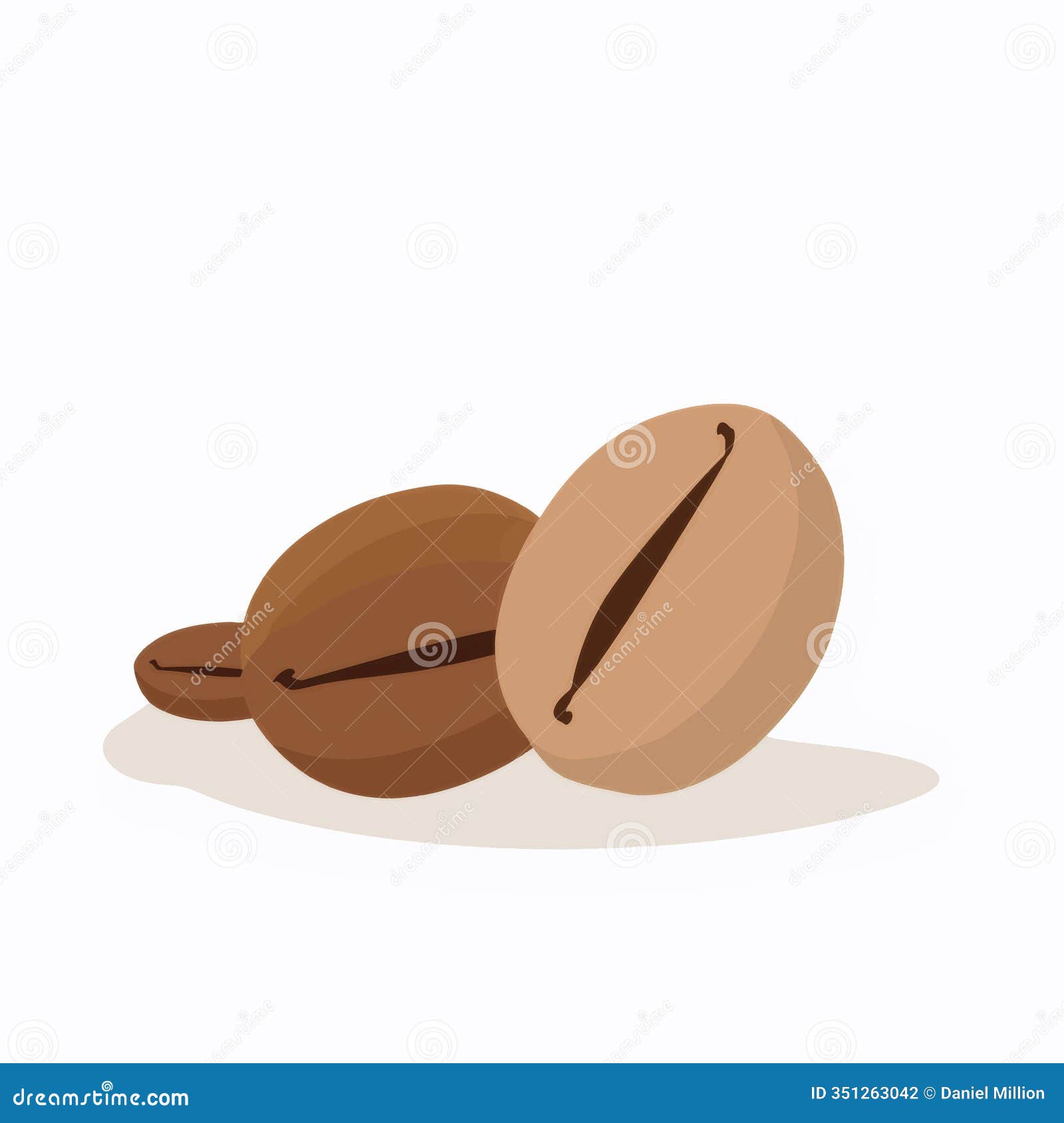 Hand-Drawn Coffee Beans Graphic Style Vector Illustration Stock ...