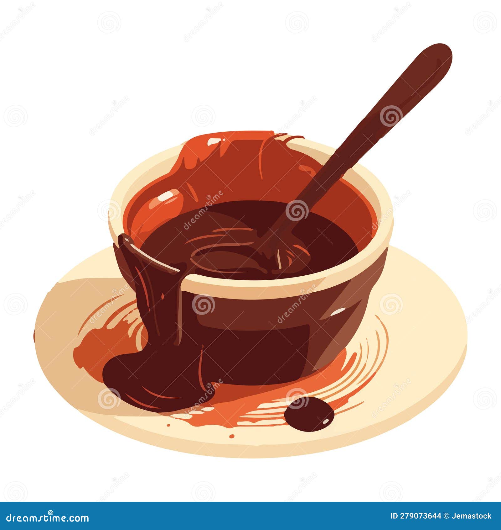 Hand Drawn Coffee Cup with Mocha Stock Vector - Illustration of gourmet ...