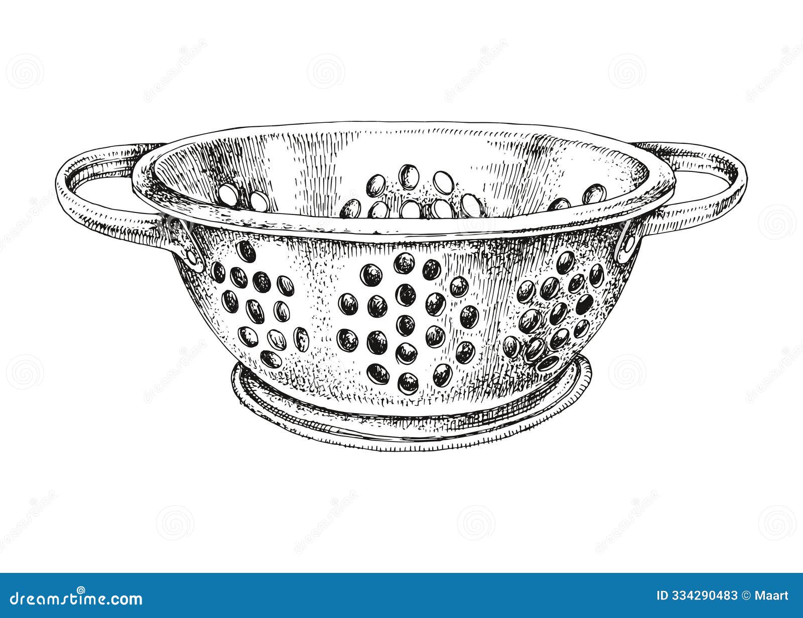Colander. Vector Drawing | CartoonDealer.com #113545191