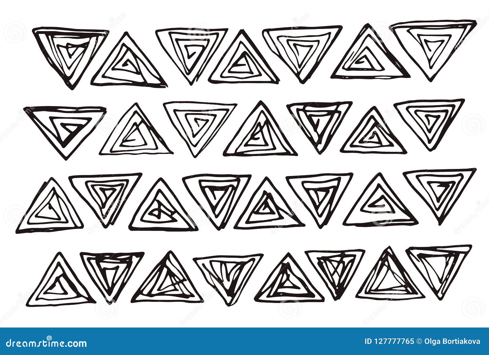 Vector Triangles Collection Stock Vector - Illustration of white ...