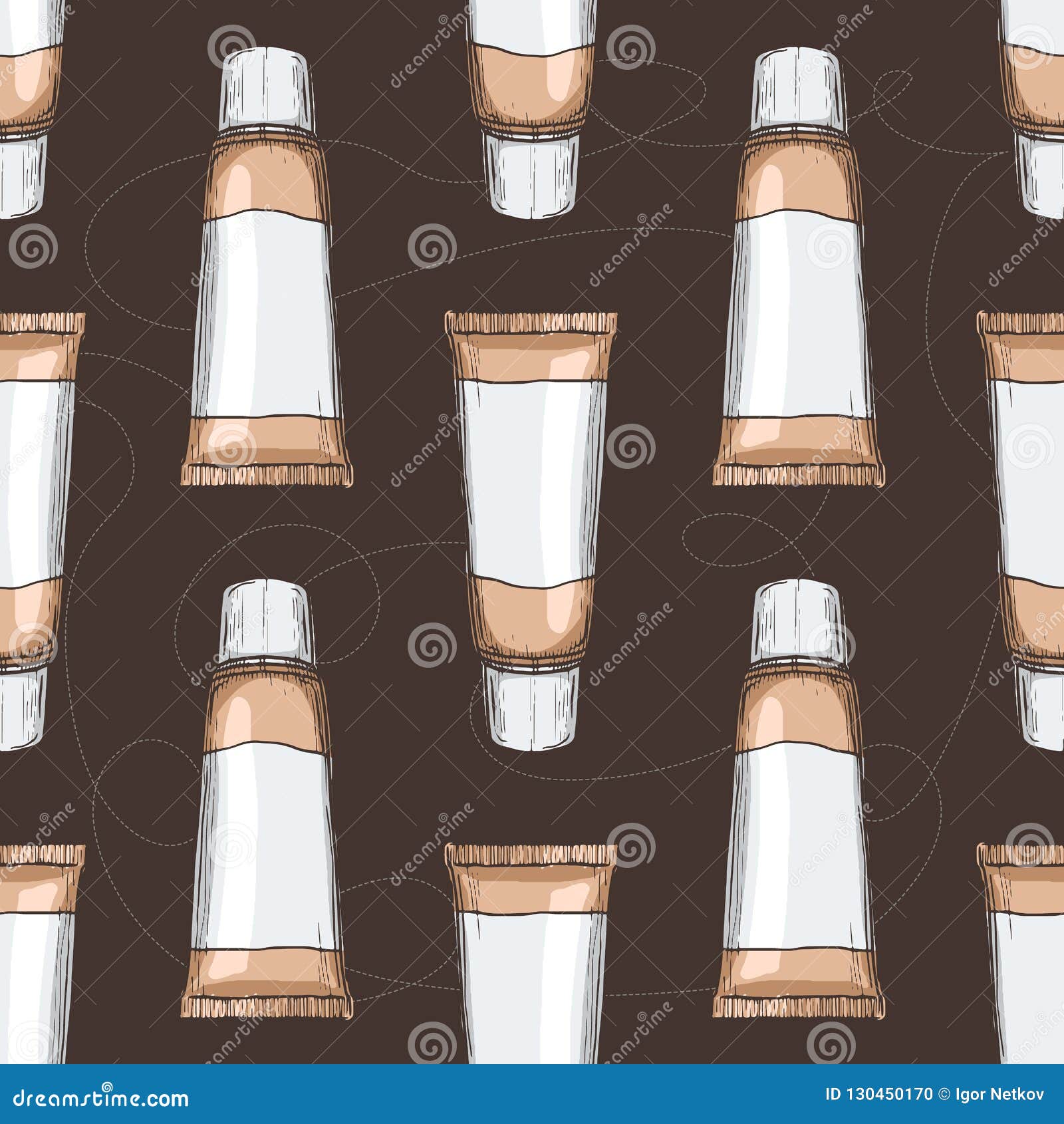 Hand Drawn Color Set of Foundation Stock Vector - Illustration of ...